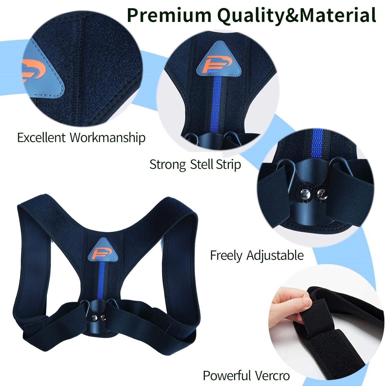 CMC-PROGEAR Posture Corrector | Adjustable Upper Back Brace for Men and ...