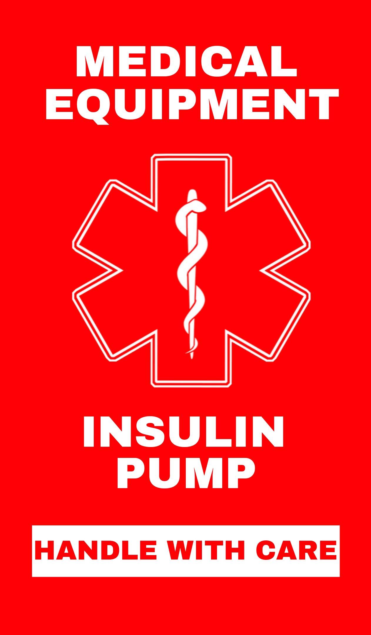 Insulin Pump Medical Alert Luggage Tag - DOT & ACAA Compliant (LT ...