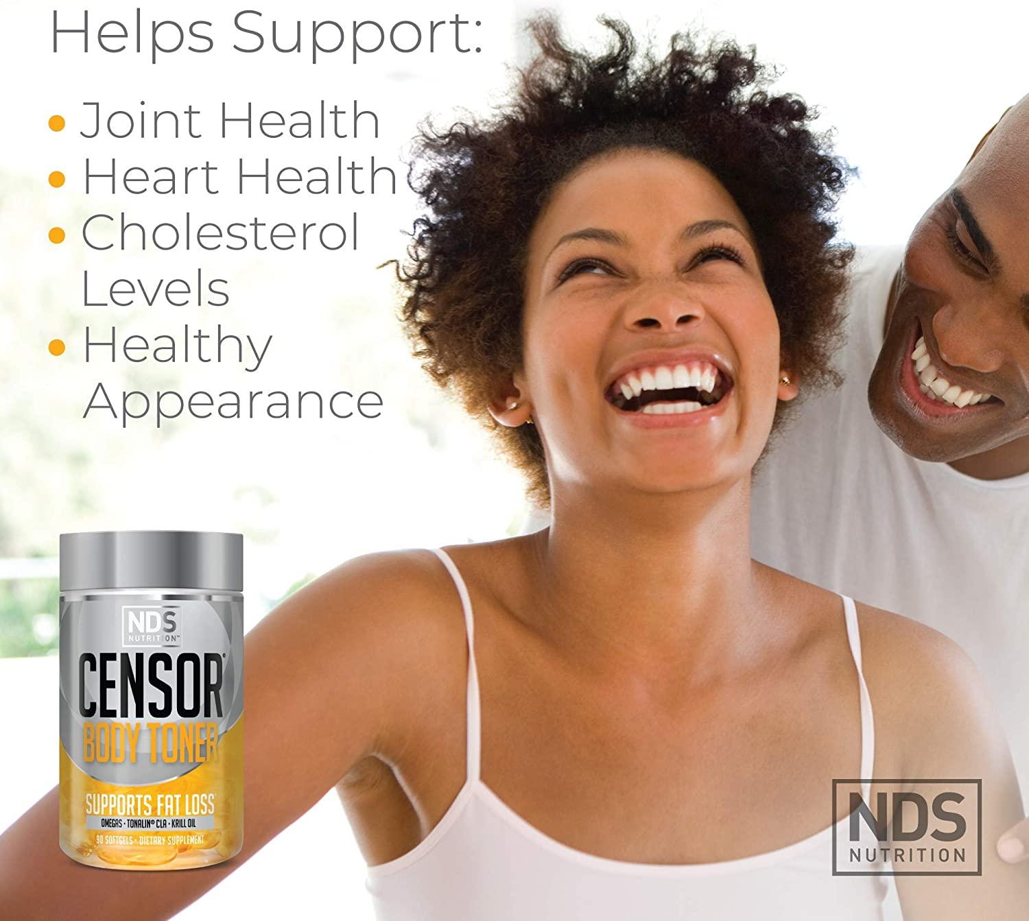 NDS Nutrition Censor - Fat Loss & Body Toner with CLA, Fish Oil ...