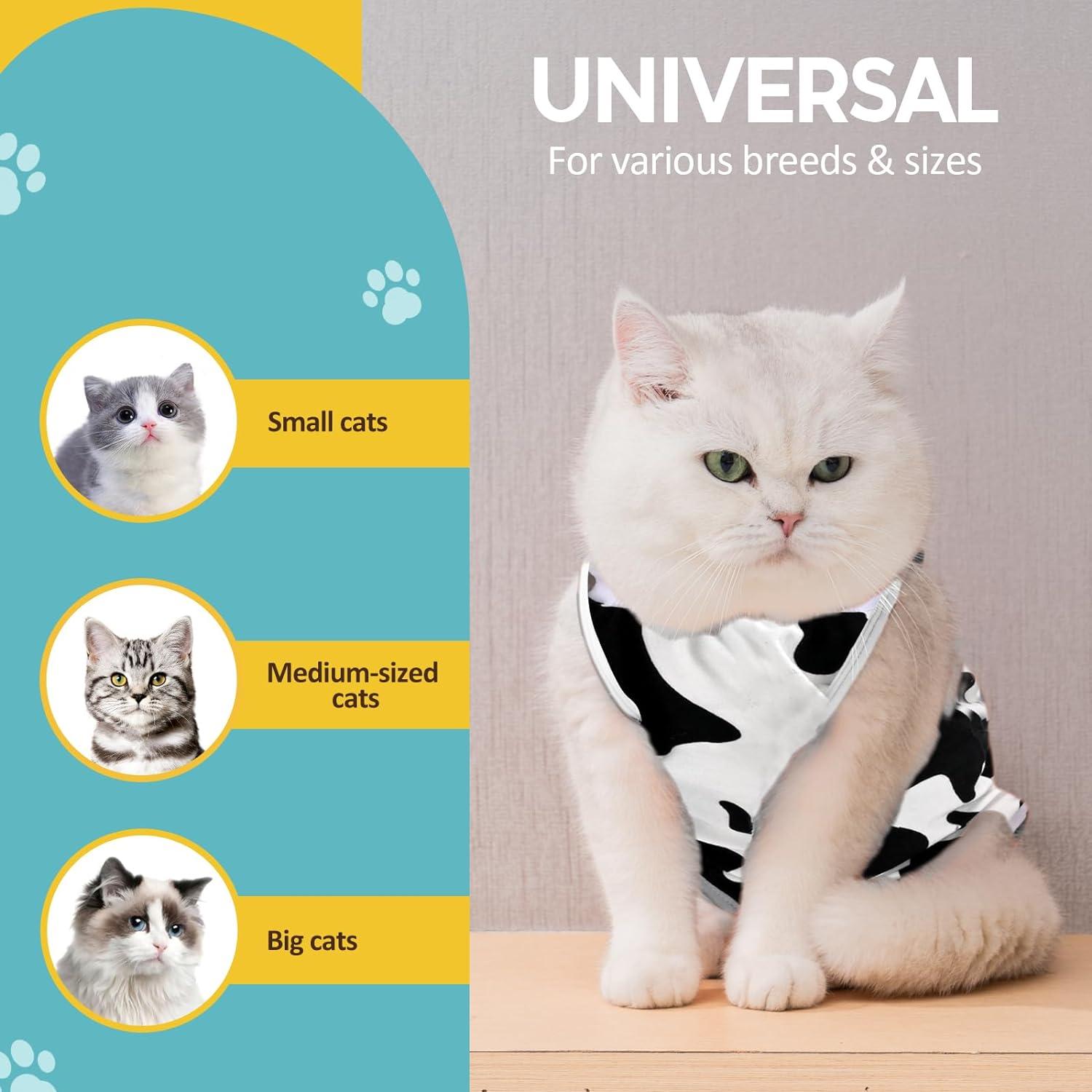 Avont Cat Recovery Suit - Post-Surgery Abdominal Wound Protection for ...