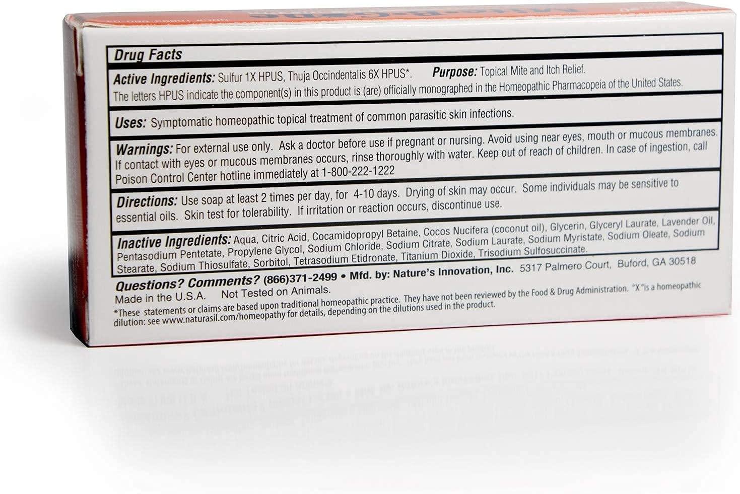 Mite-B-Gone 10% Sulfur Cream & Itch Soap Bundle - Insect Bite & Acne ...