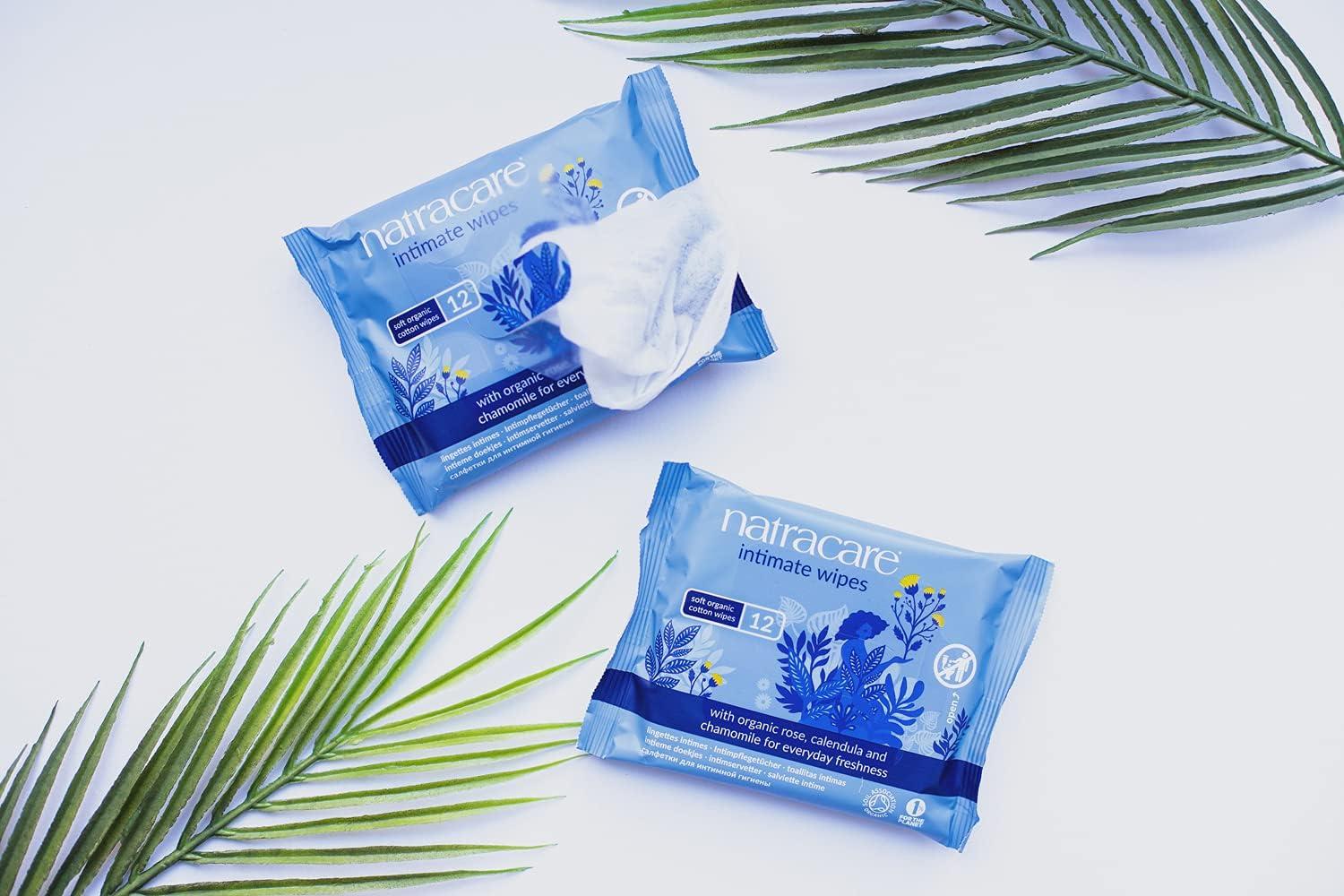 Natracare Organic Cotton Intimate Wipes - 12 Count | Gentle ...
