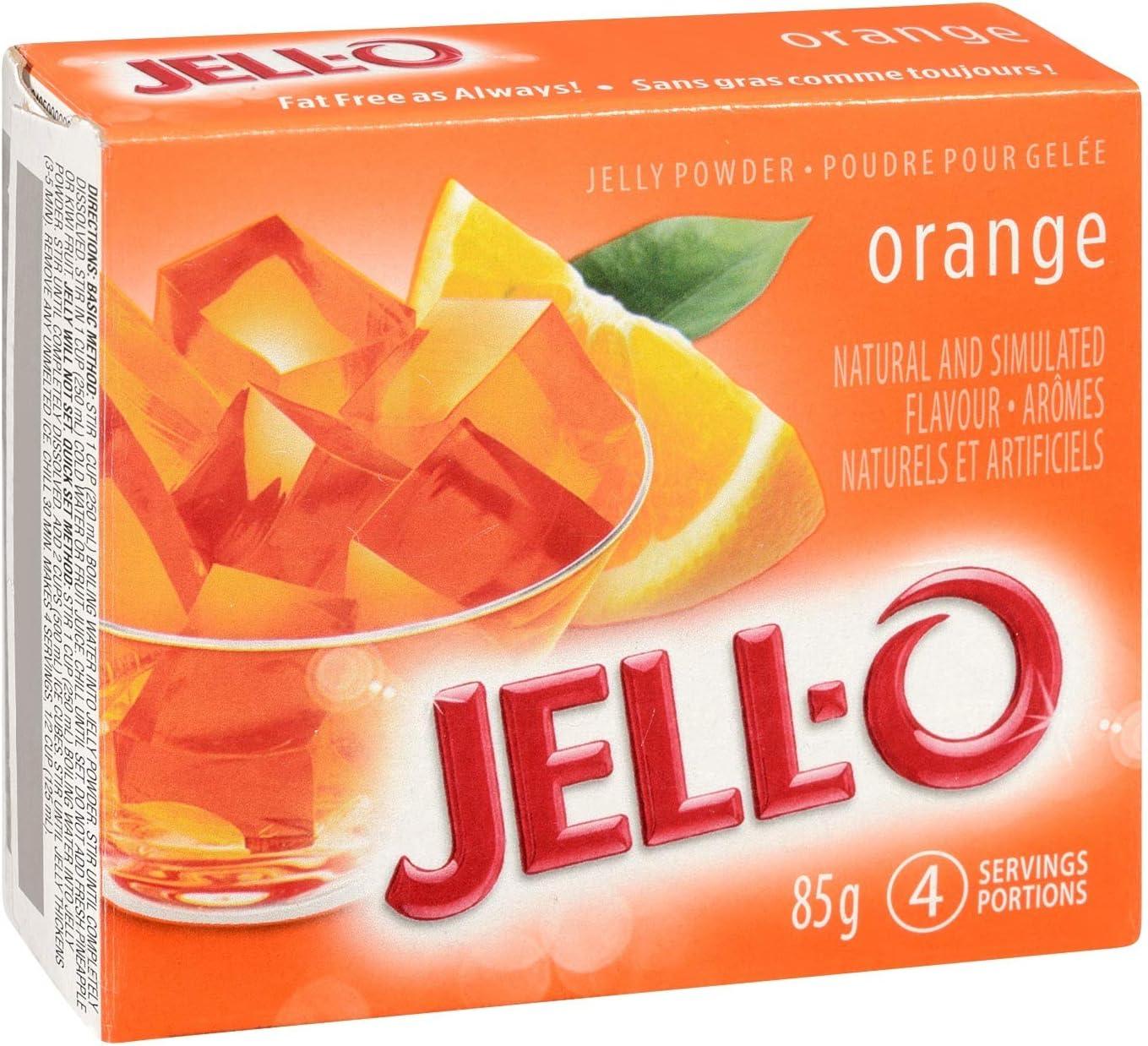 orange jello box