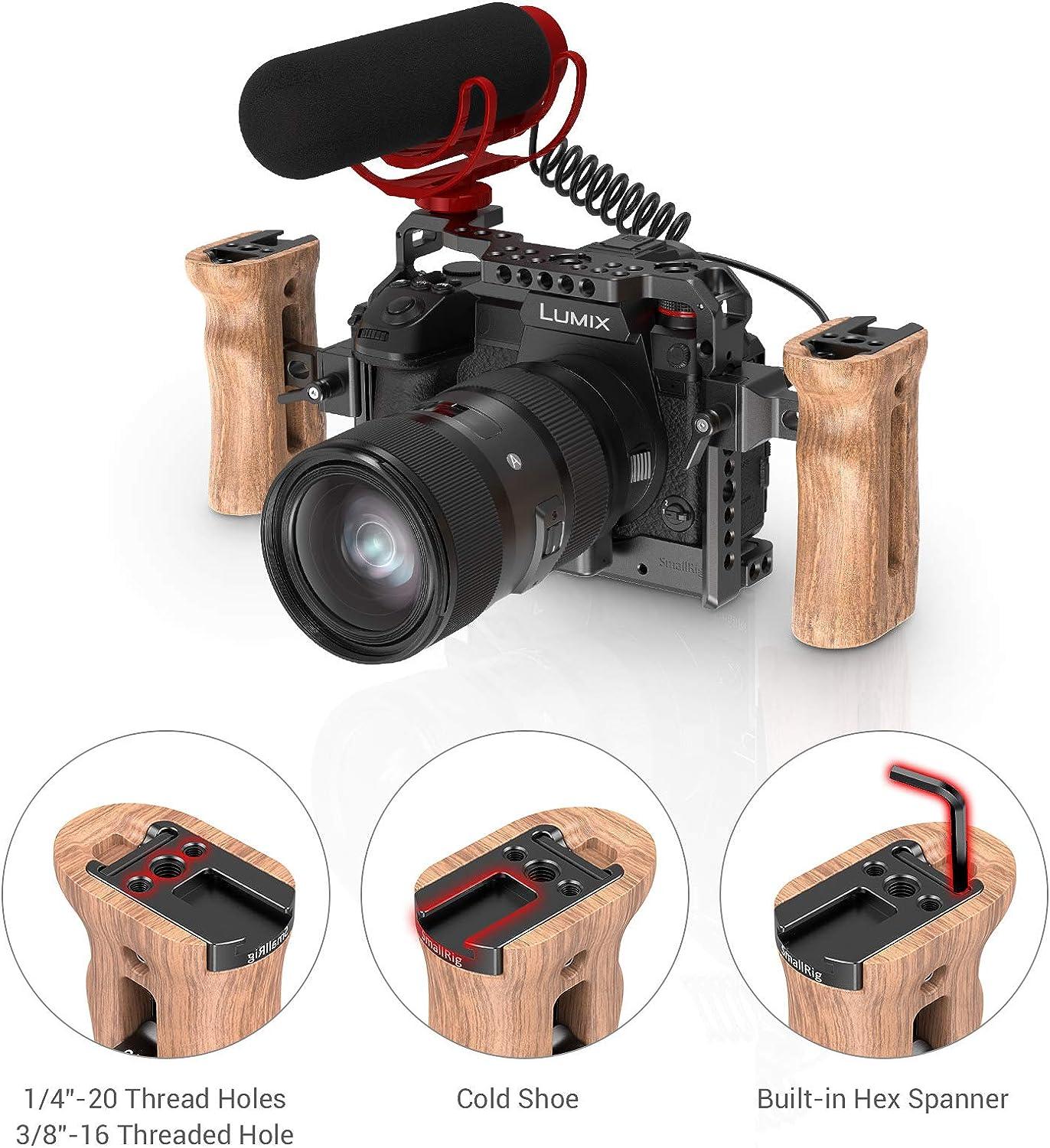 SmallRig Universal Wooden NATO Handle Grip for DSLR Camera Cage - Cold ...