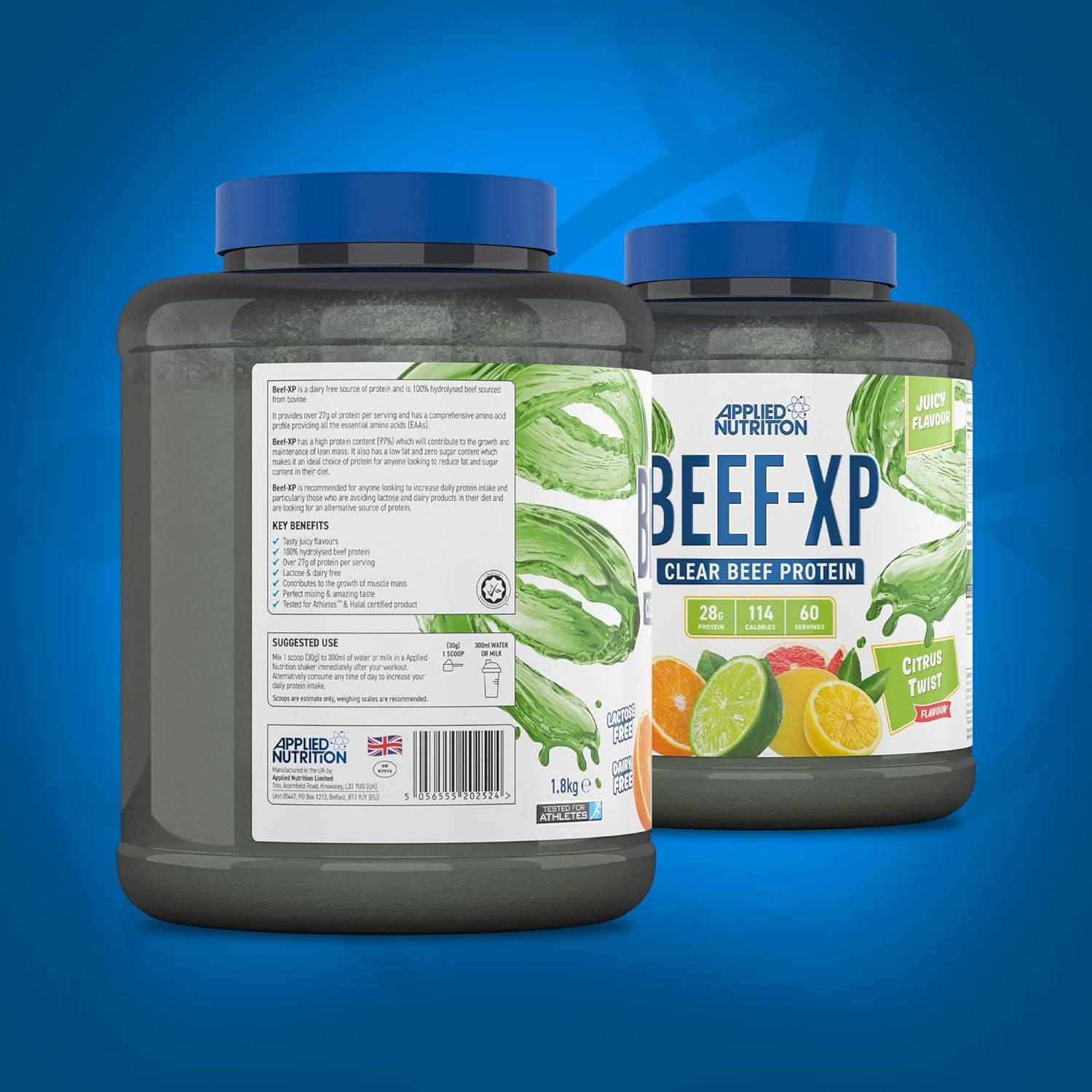 Applied Nutrition Beef XP Citrus Twist 1.8kg - Hydrolysed Beef Protein ...