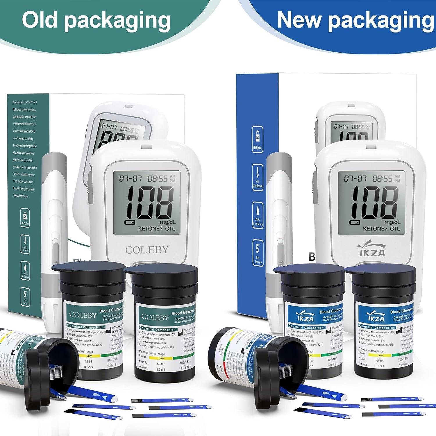 IKZA G-666B Blood Glucose Monitor with Lancing Device - Diabetes ...