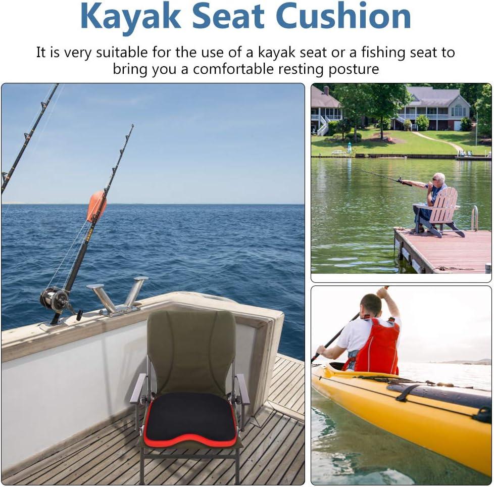 Waterproof Kayak Seat Cushion Pad for Canoe Fishing Boat - Black ...