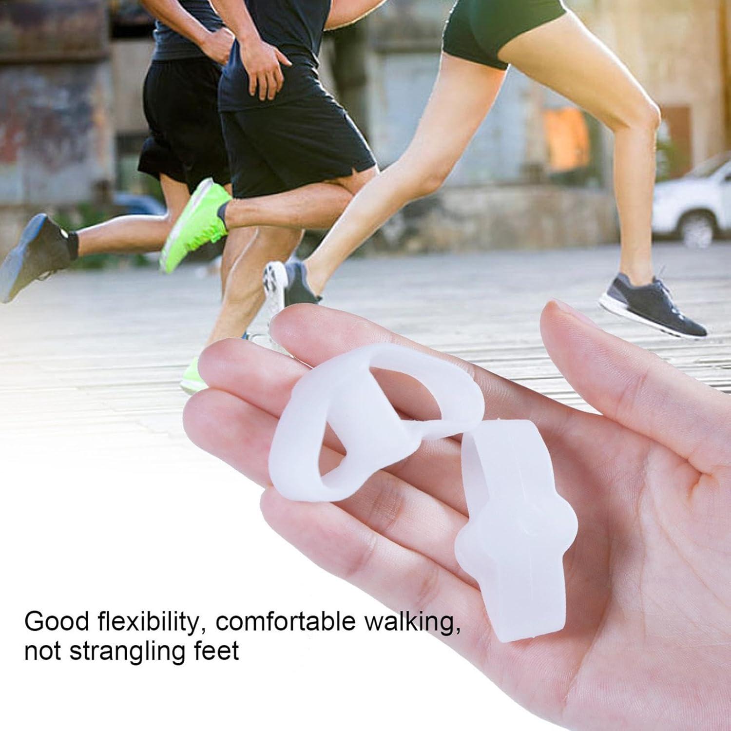 Krujecnt Silicone Toe Spreader - Reusable Orthotic Foot Separator for ...