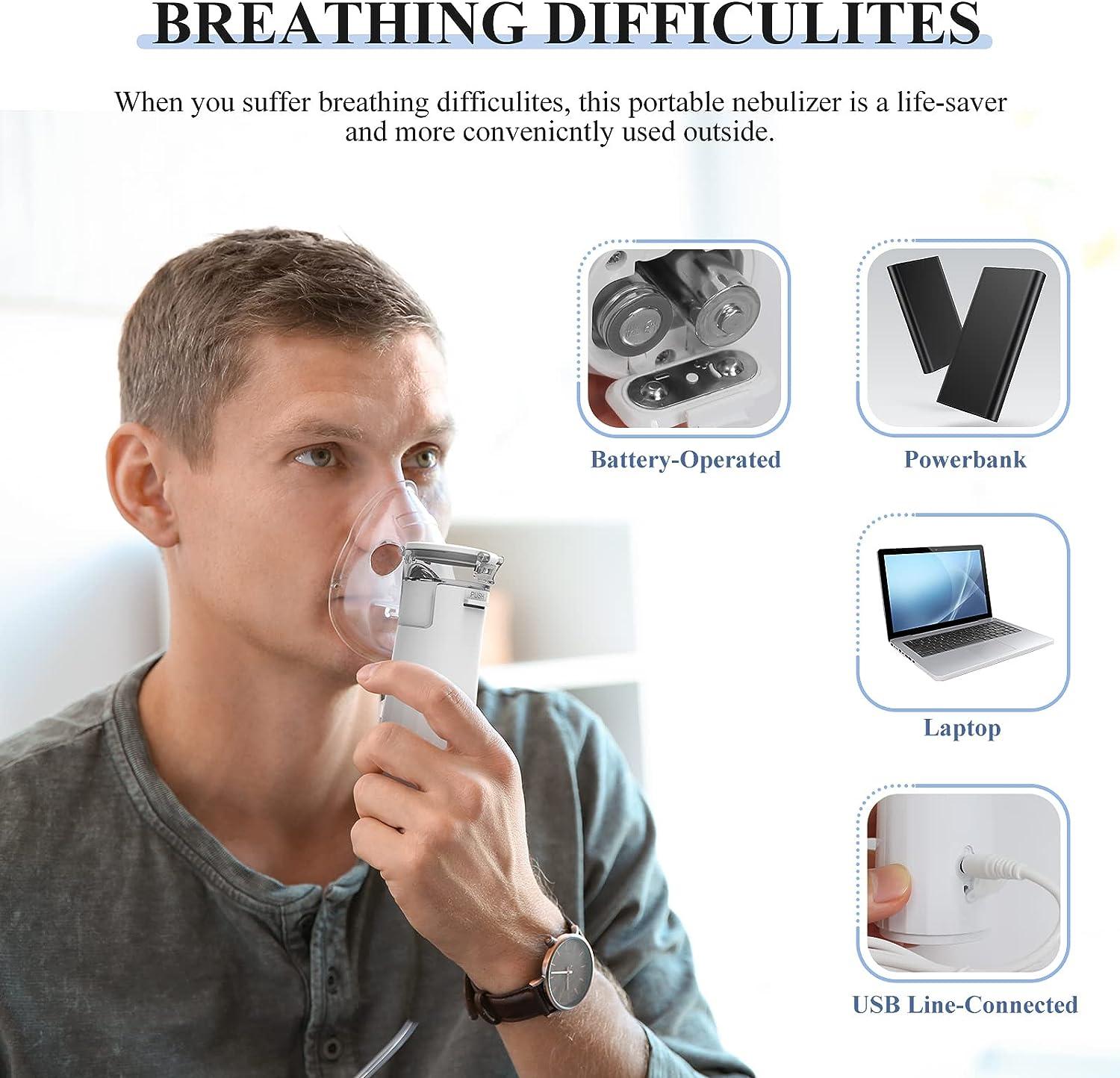 Portable Nebulizer Handheld Nebulizer for Adults/Kids Breathing ...