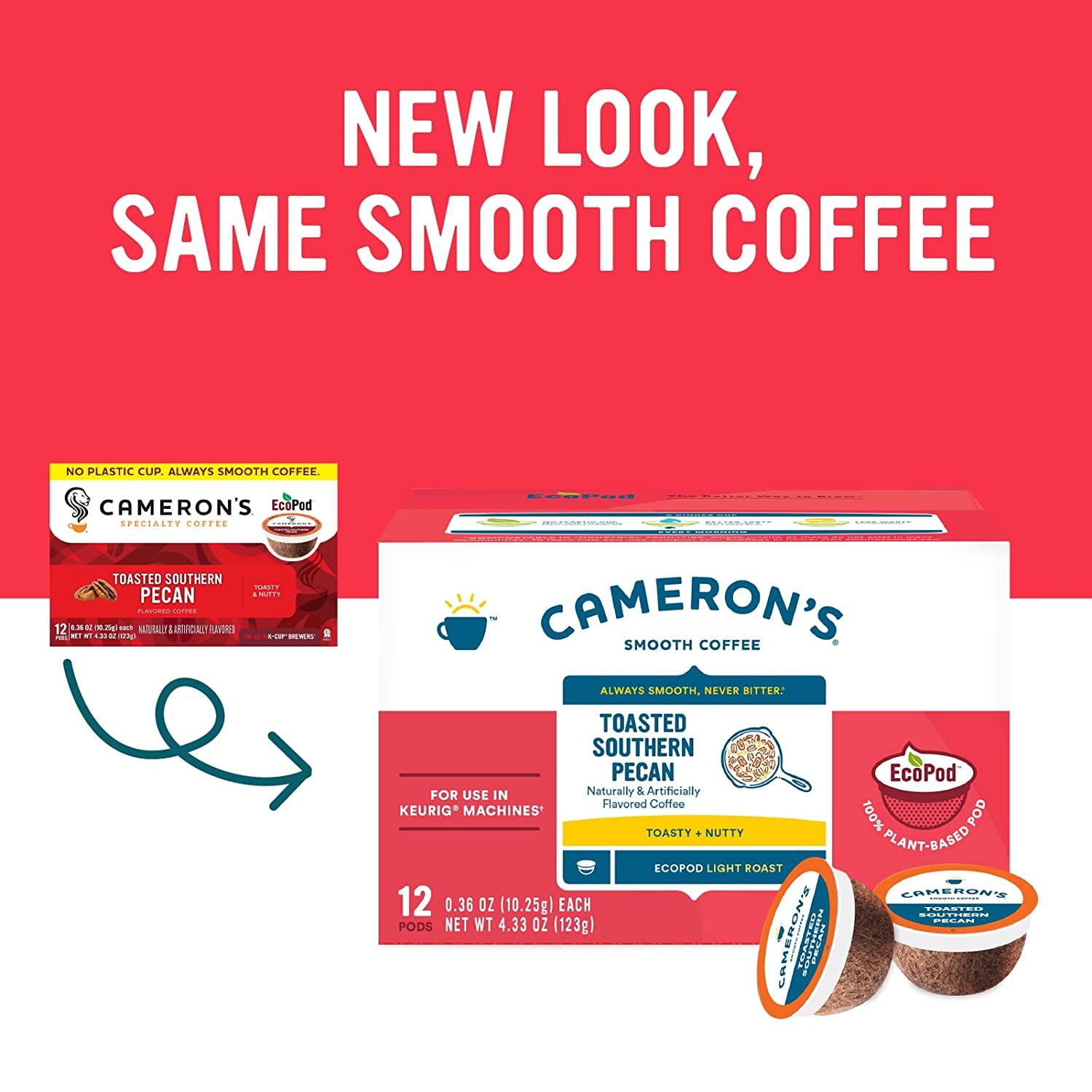 Toasted Southern Pecan Coffee Pods | Cameron's Flavored Single Serve ...