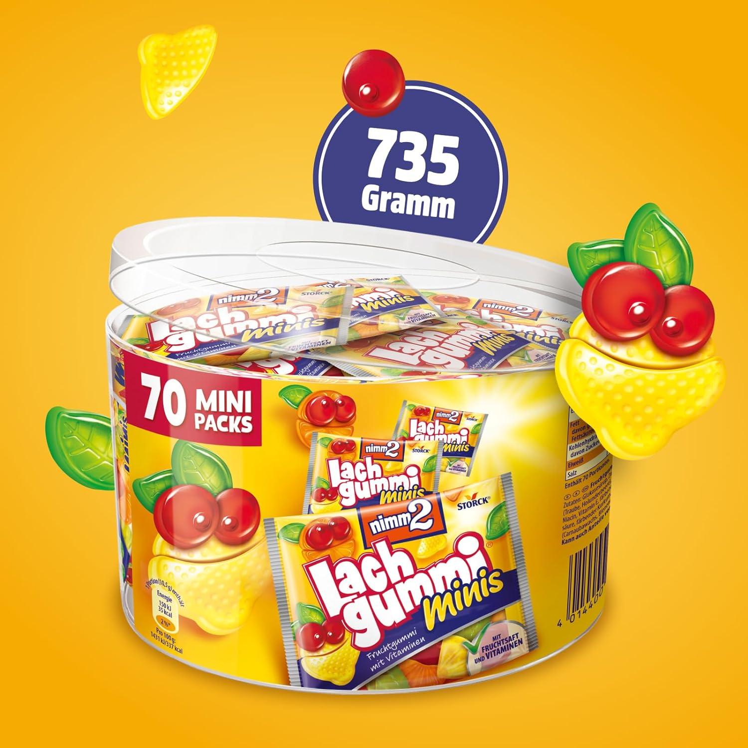 Buy GEIMM2 Lach Rubber Minis Runddose - 735g (70 Packs) - Delicious ...