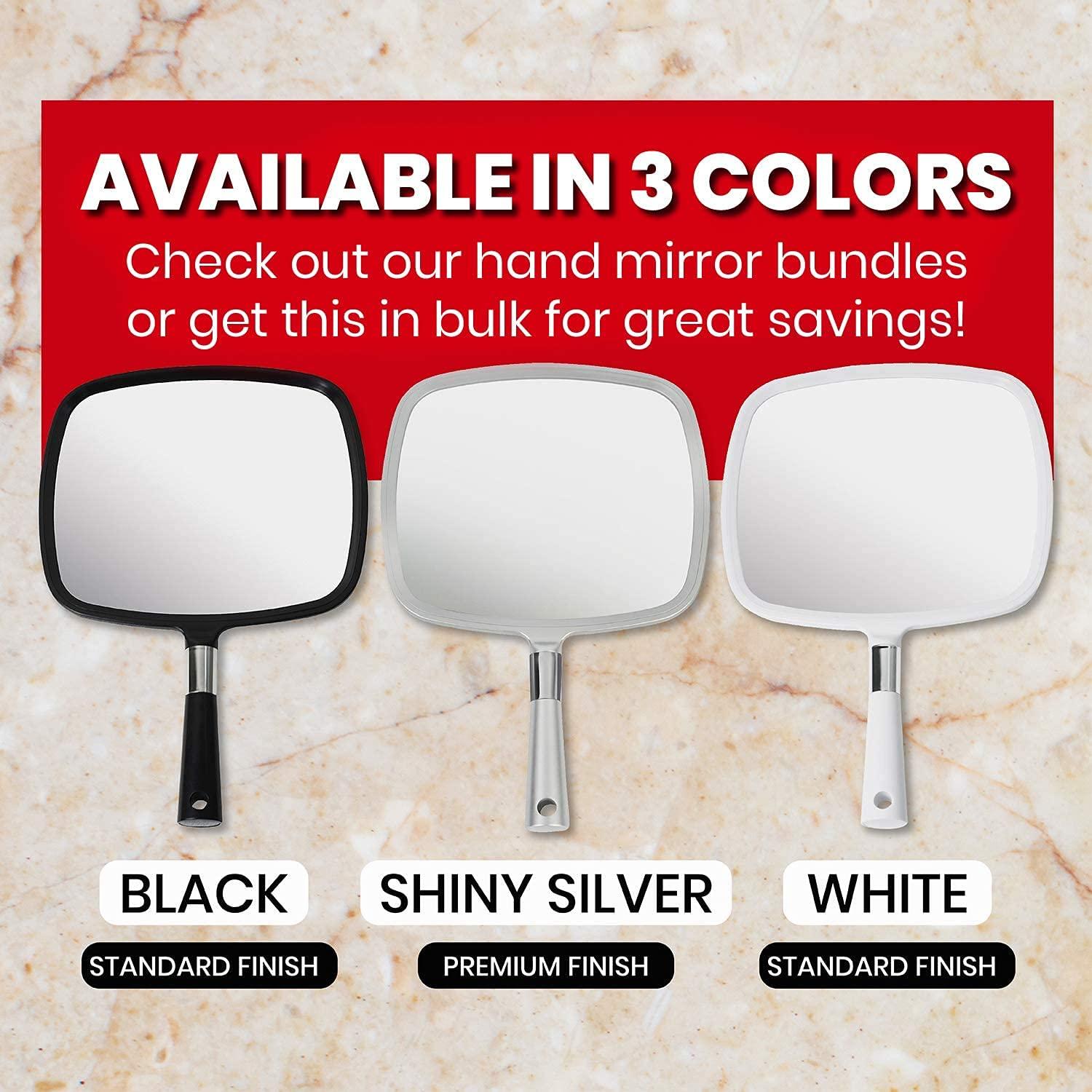 Mirrorvana Large Hand Mirror with Comfy Handle - Portable Handheld ...