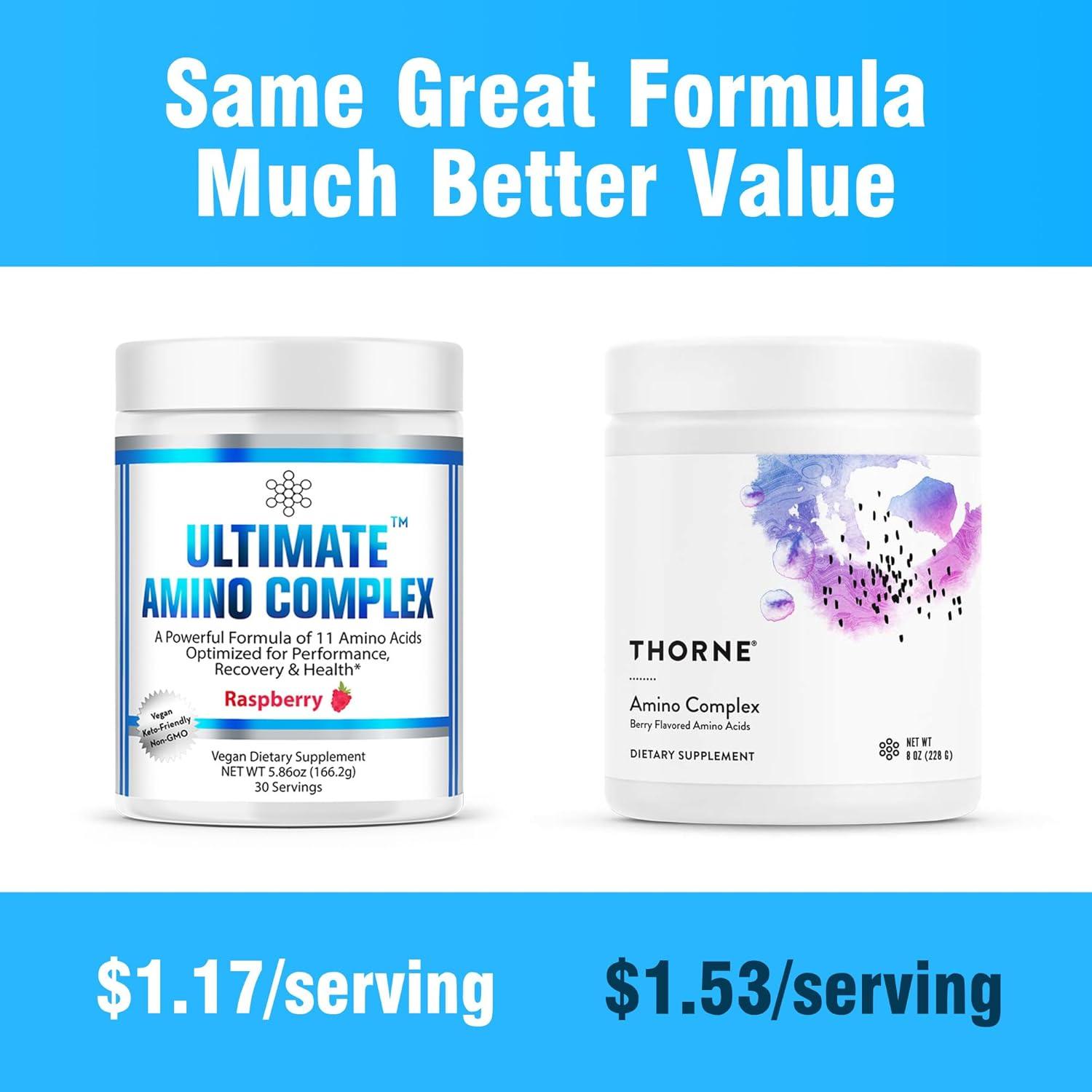 Ultimate Amino Complex Powder - 30 Servings All 9 Essential Amino Acids ...