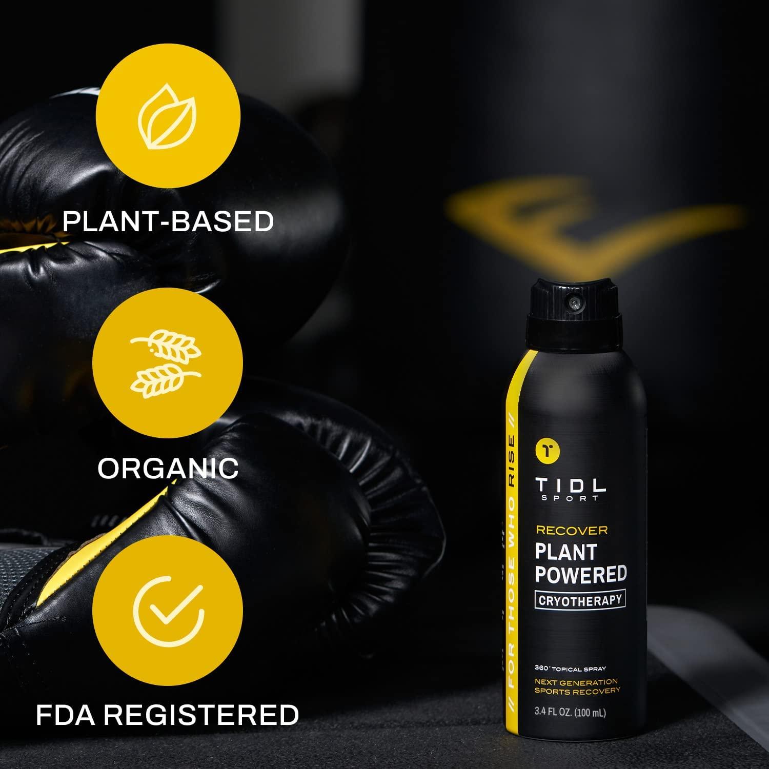 TIDL Plant Powered Cryotherapy Spray 3oz - Instant Cooling Pain Relief ...