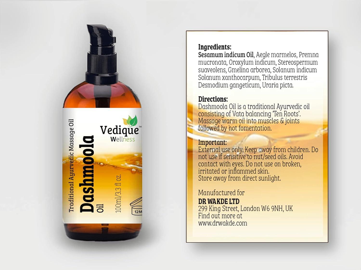 Vedique Remedies Dashmoola Oil 500ml | Ayurvedic Herbal Oil with 10 ...