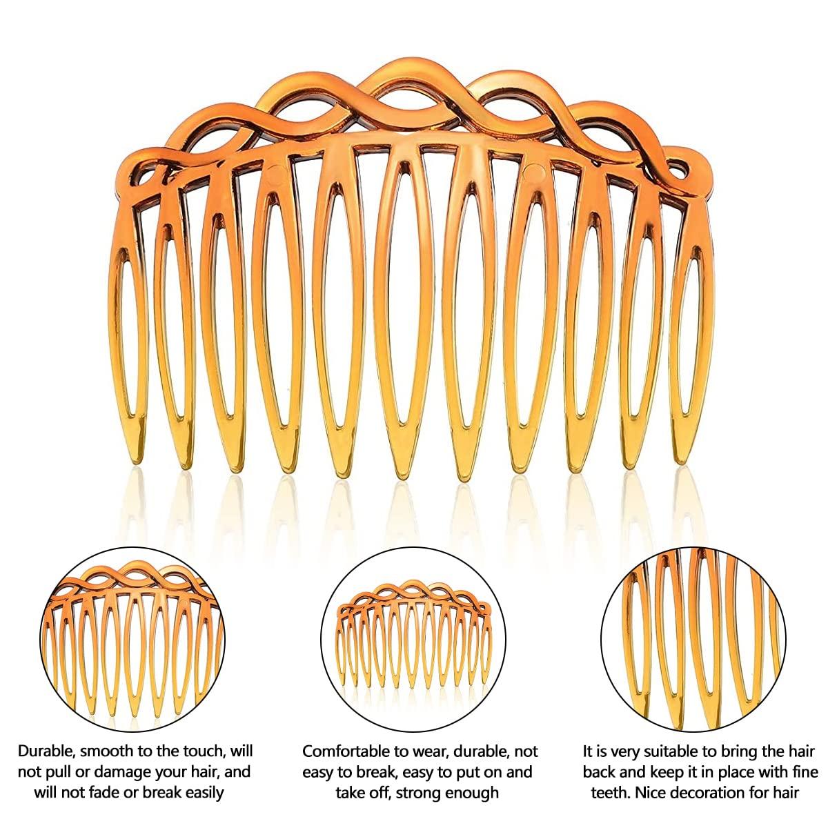 24-Piece Hair Comb Set - Plastic French Twist & Turtle Hair Clips for ...