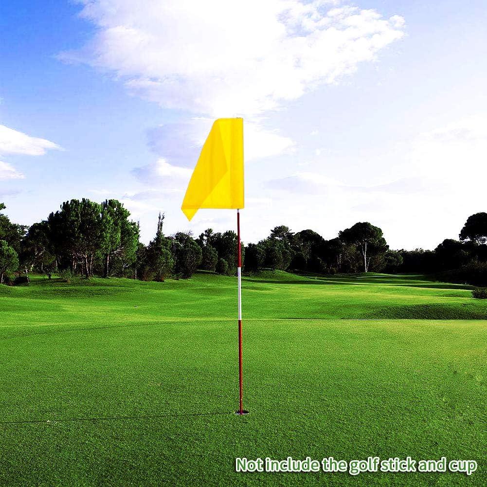 KONDAY 19.7x13.4inch Golf Flag Green | Training Putting Green Flag for Indoor/Outdoor Use ...