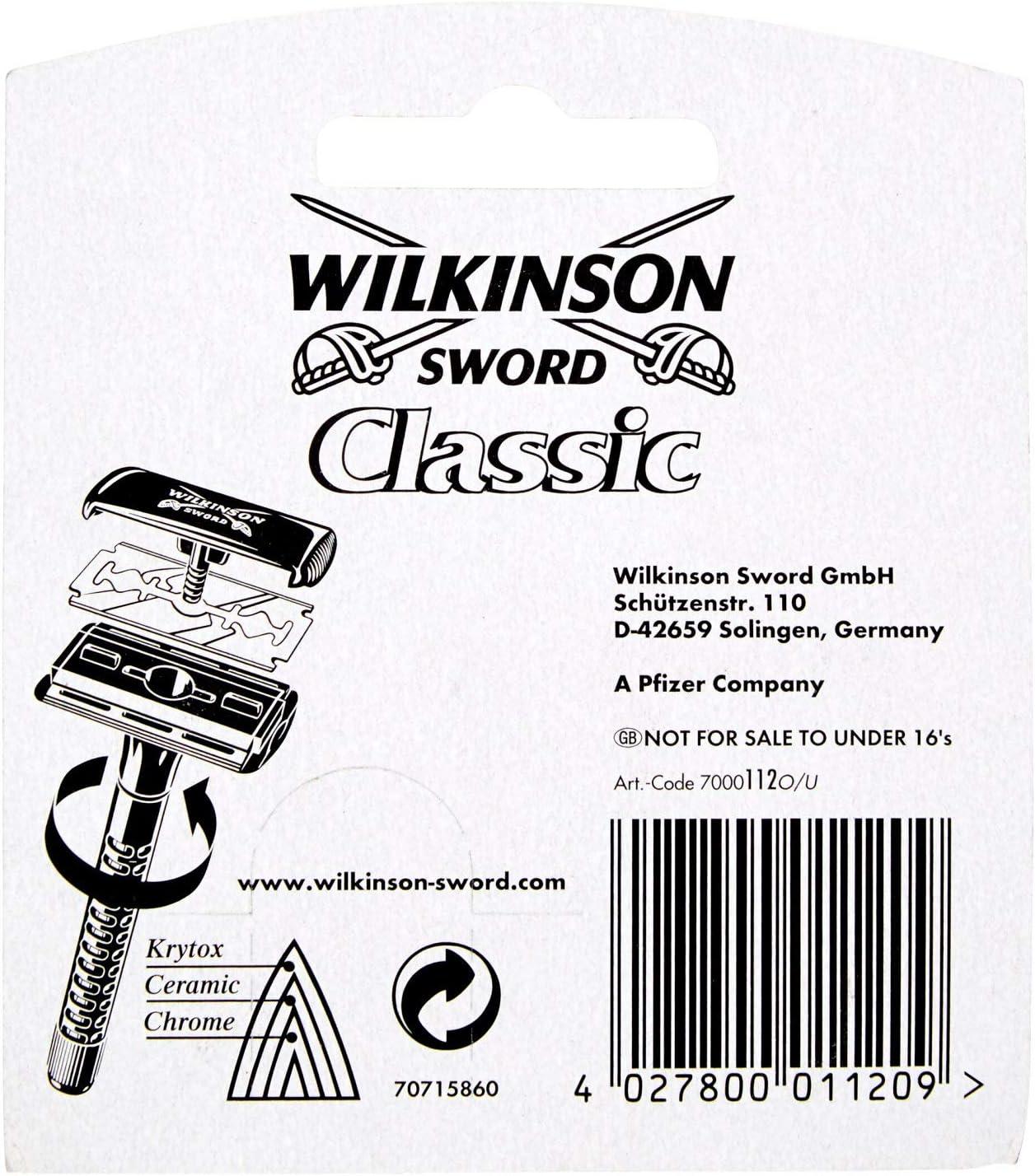 Wilkinson Sword Classic Double-Edged 5 Blades - Premium Quality | Buy ...