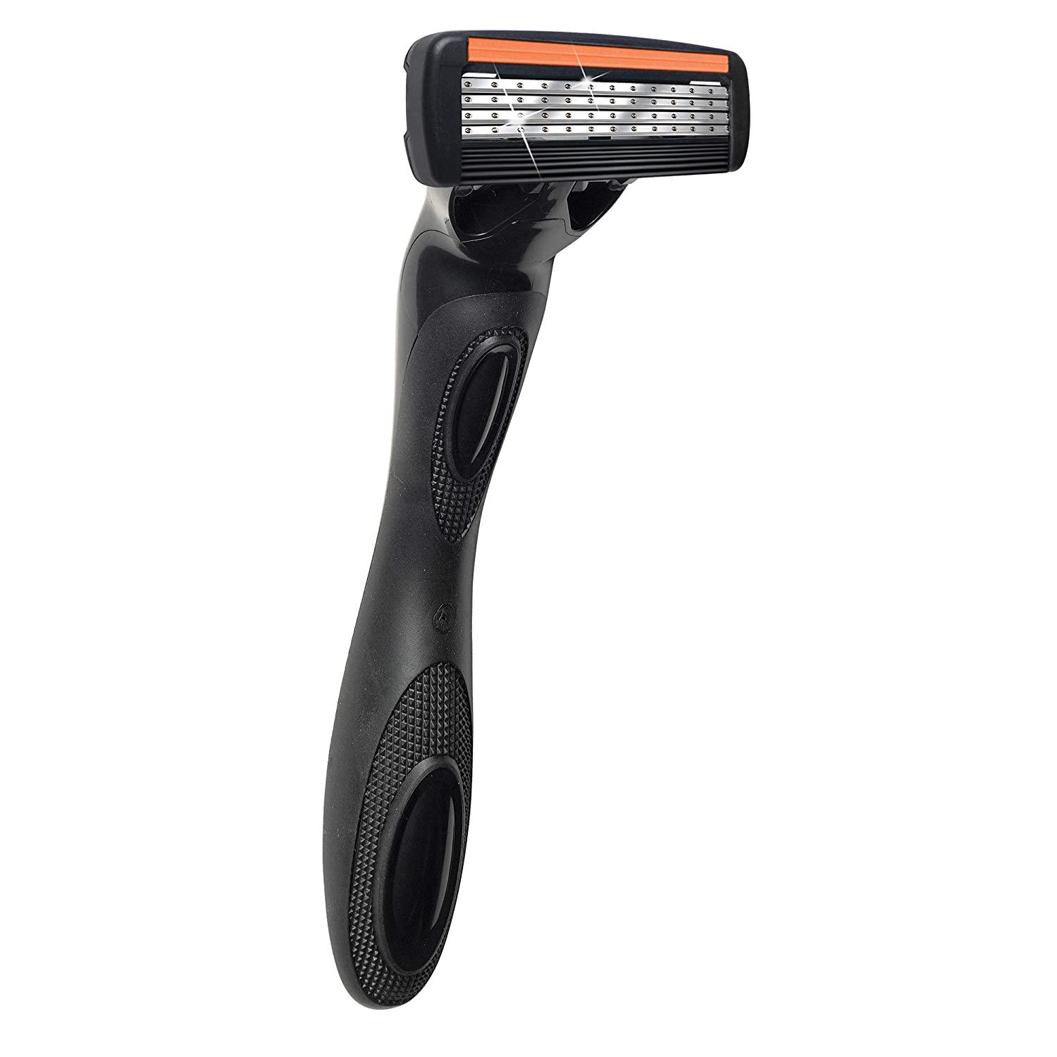 BIC Flex 4 Sensitive Men's Razor - 4-Blade Disposable, 1 Handle & 12 ...