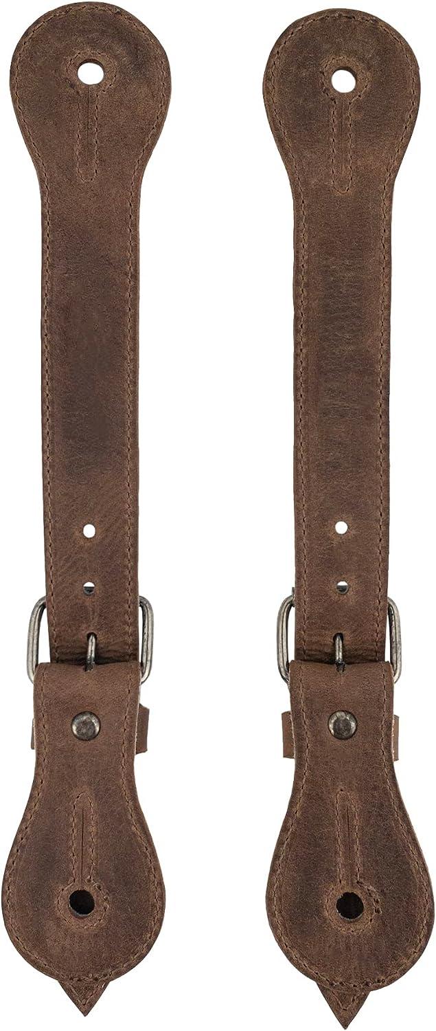 Durable Western Leather Works Single Spur Straps - Handmade Full Grain ...