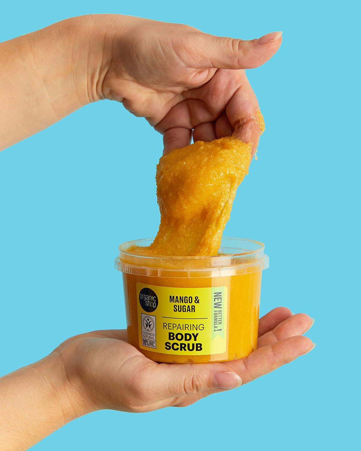 Organic Shop Kenyan Mango Body Scrub 250ml - Natural Mango Exfoliating ...