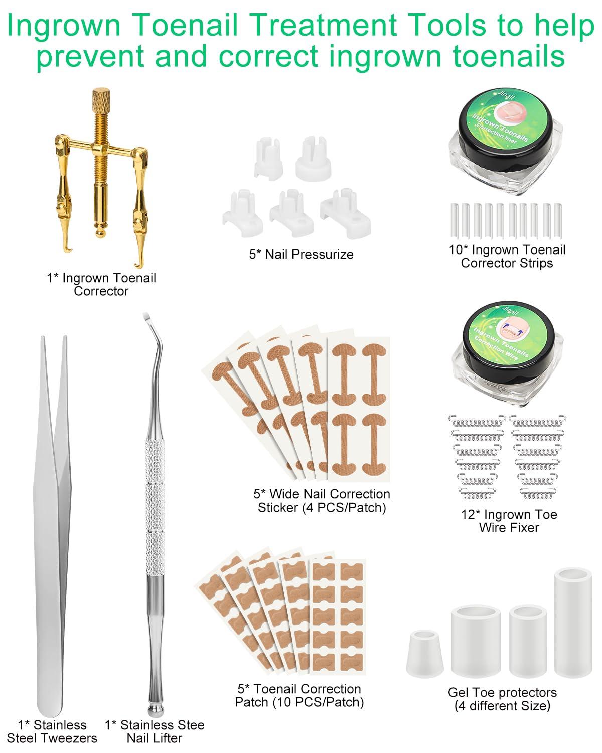 Ingrown Toenail Treatment Tools | Professional Removal Kit & Corrector ...