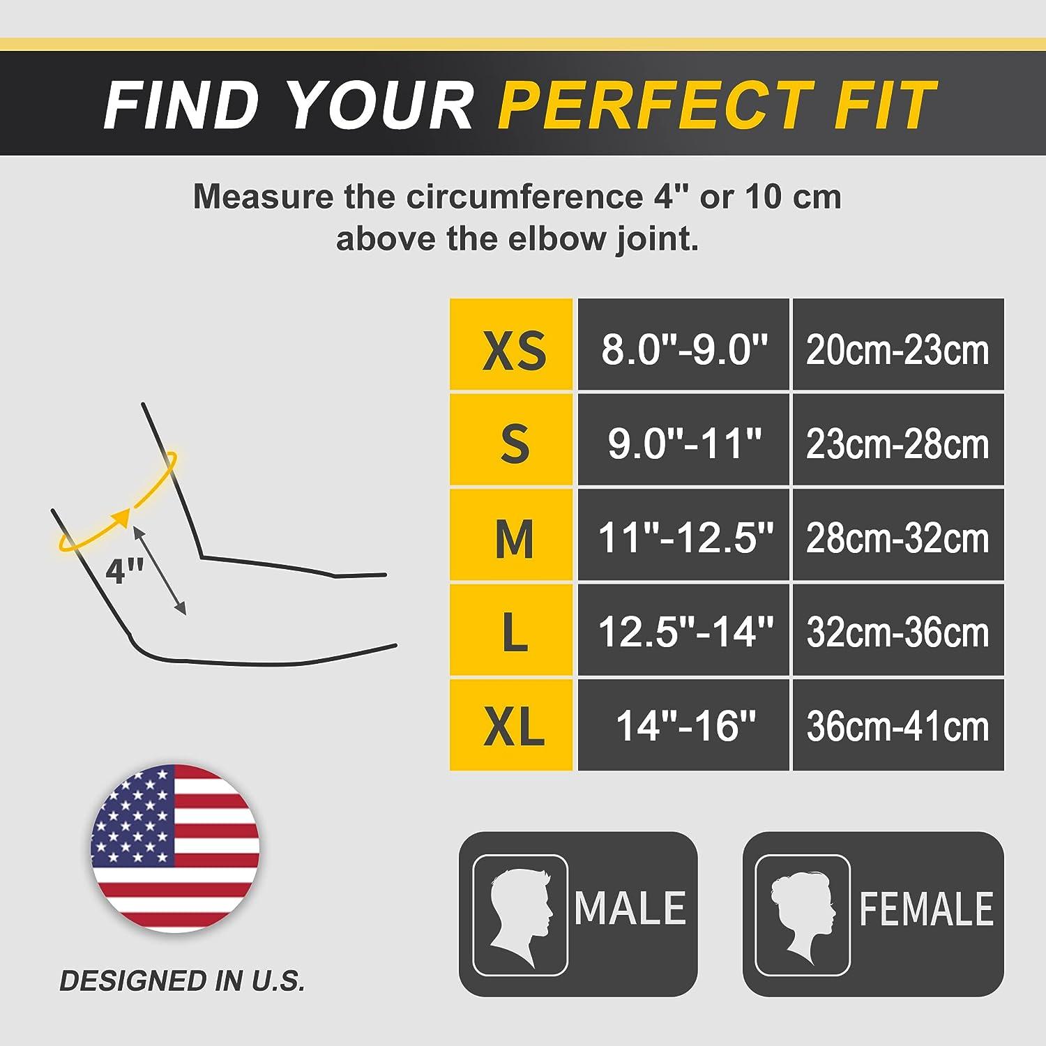 CAMBIVO 2 Pack Elbow Brace for Tendonitis Tennis Elbow Compression ...