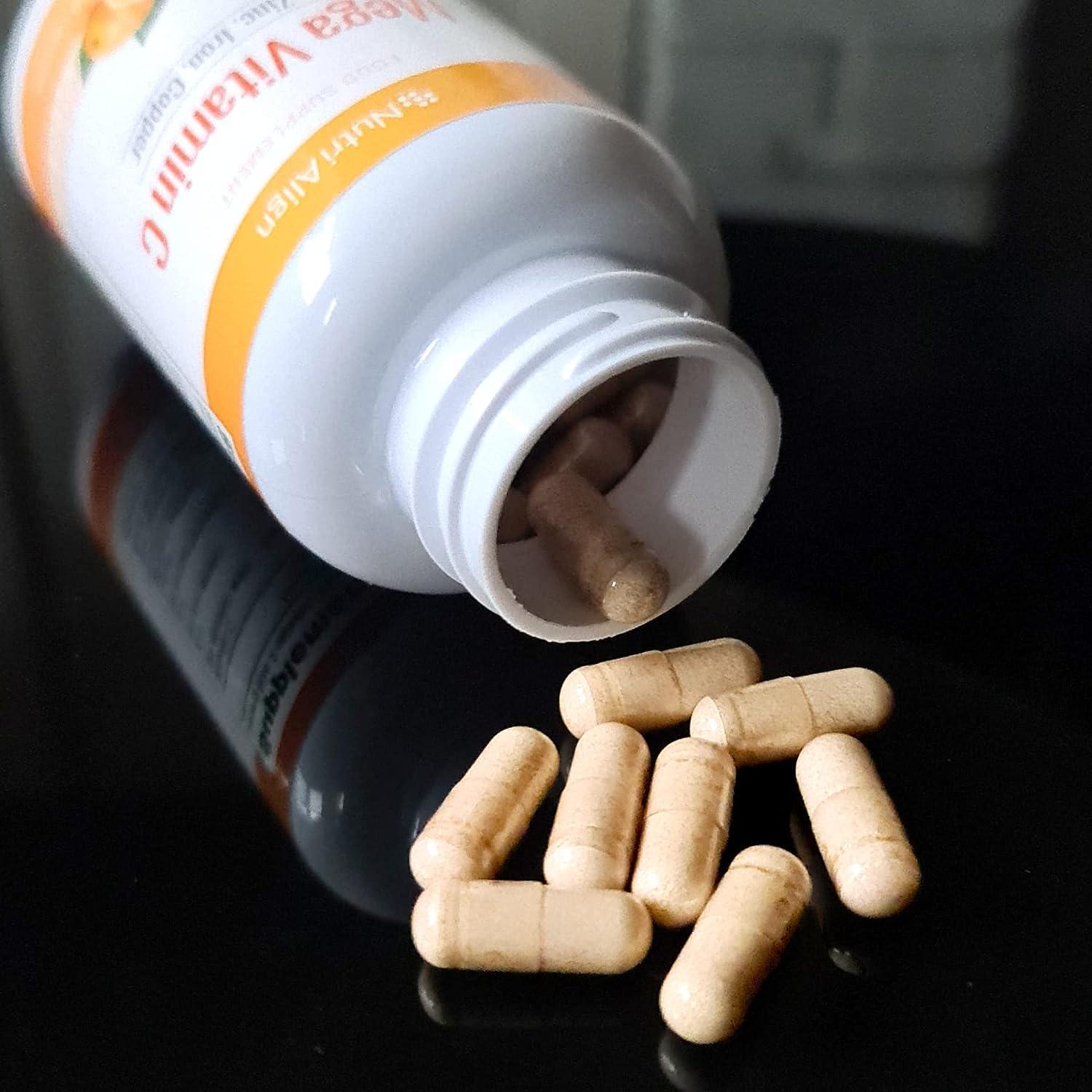 Nutri-Align Mega Vitamin C 1000mg with Zinc, Iron & Copper | Immune ...