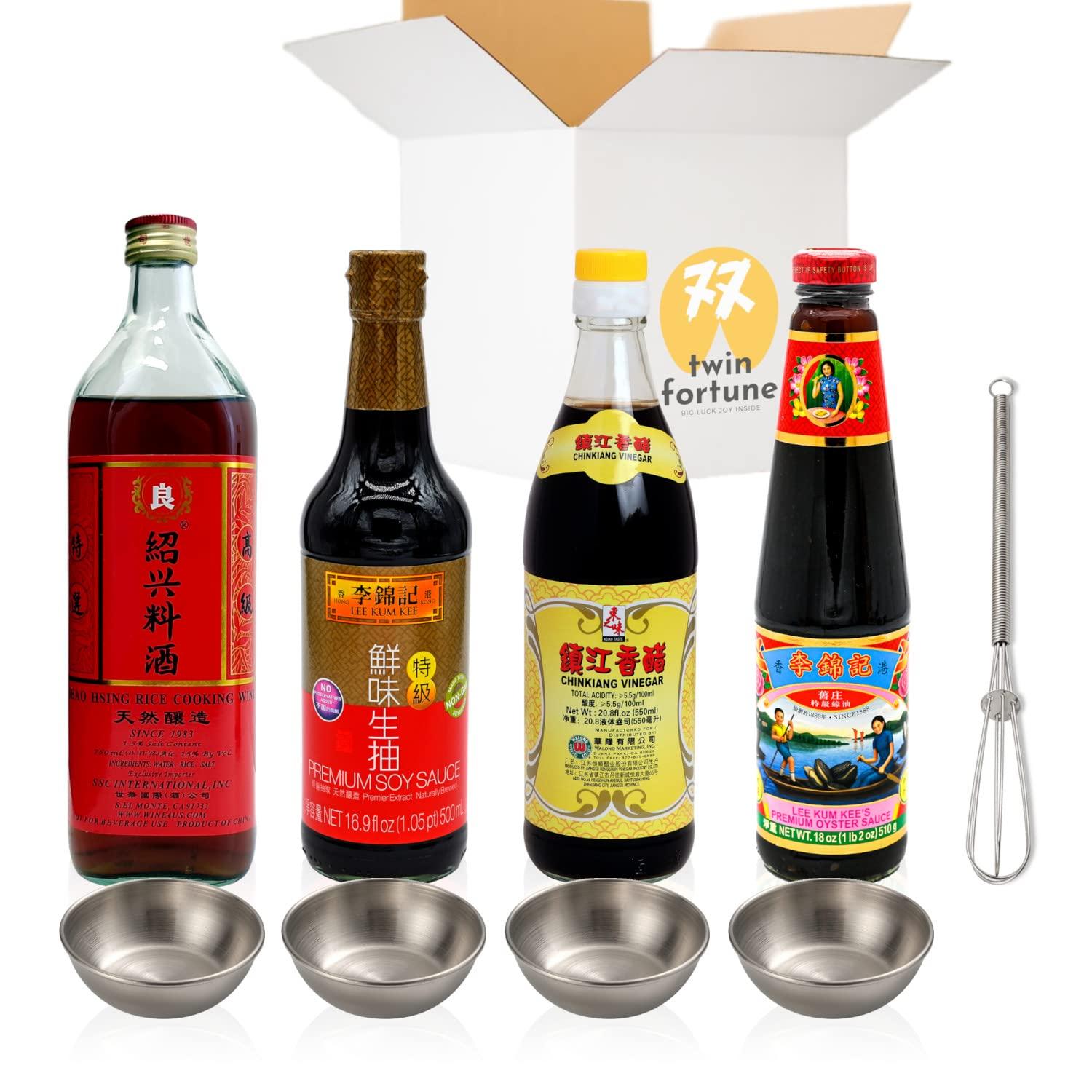 Chinese Cooking Sauces Essentials TFC101 - Soy Sauce, Black Vinegar ...