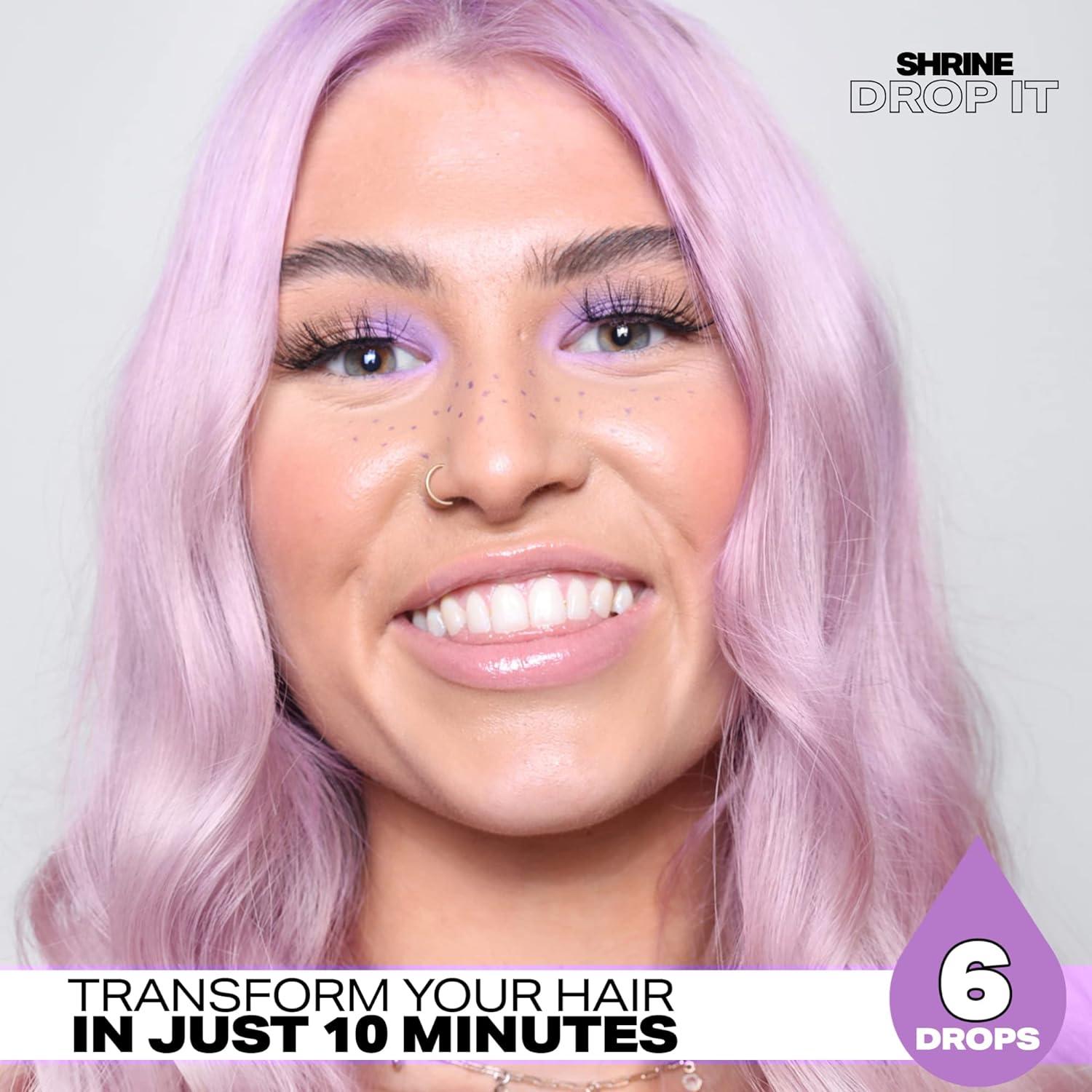 SHRINE Drop It Semi-Permanent Hair Dye Drops Purple 20 ml purple 20 ml ...