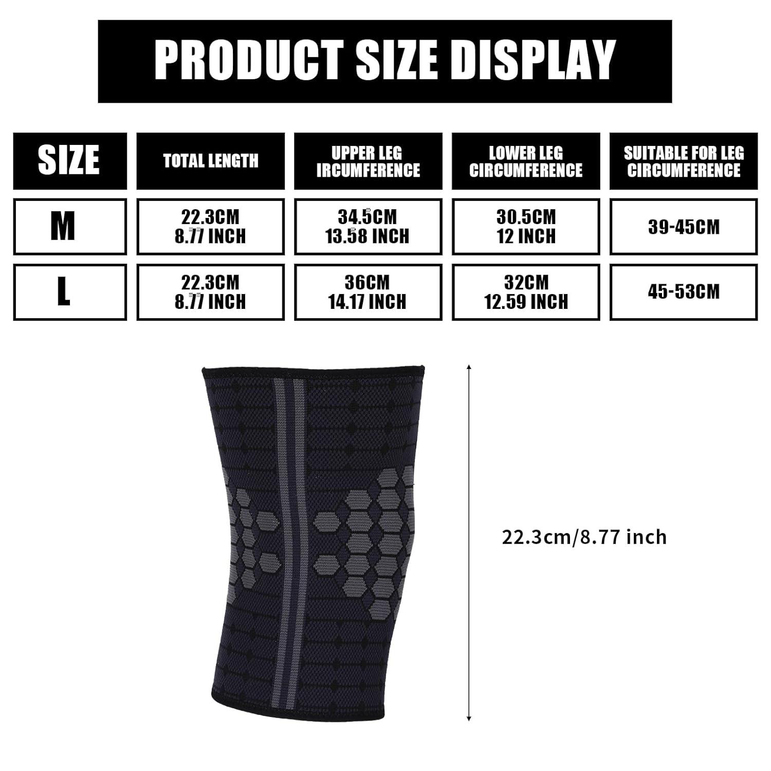 Fadcaer Thigh Compression Sleeve 2PCS - Hamstring Support Wrap for Men ...