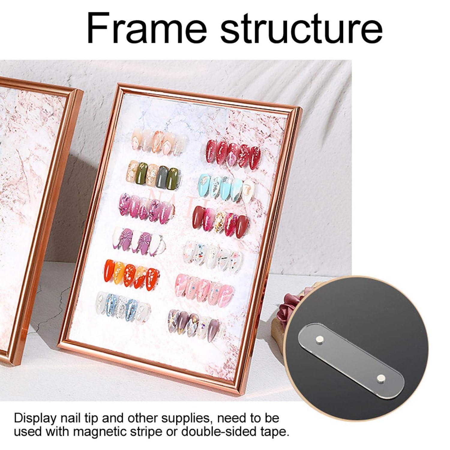 Nail Art Color Chart Display Board - Durable PSD Glass Nail Tip Display ...