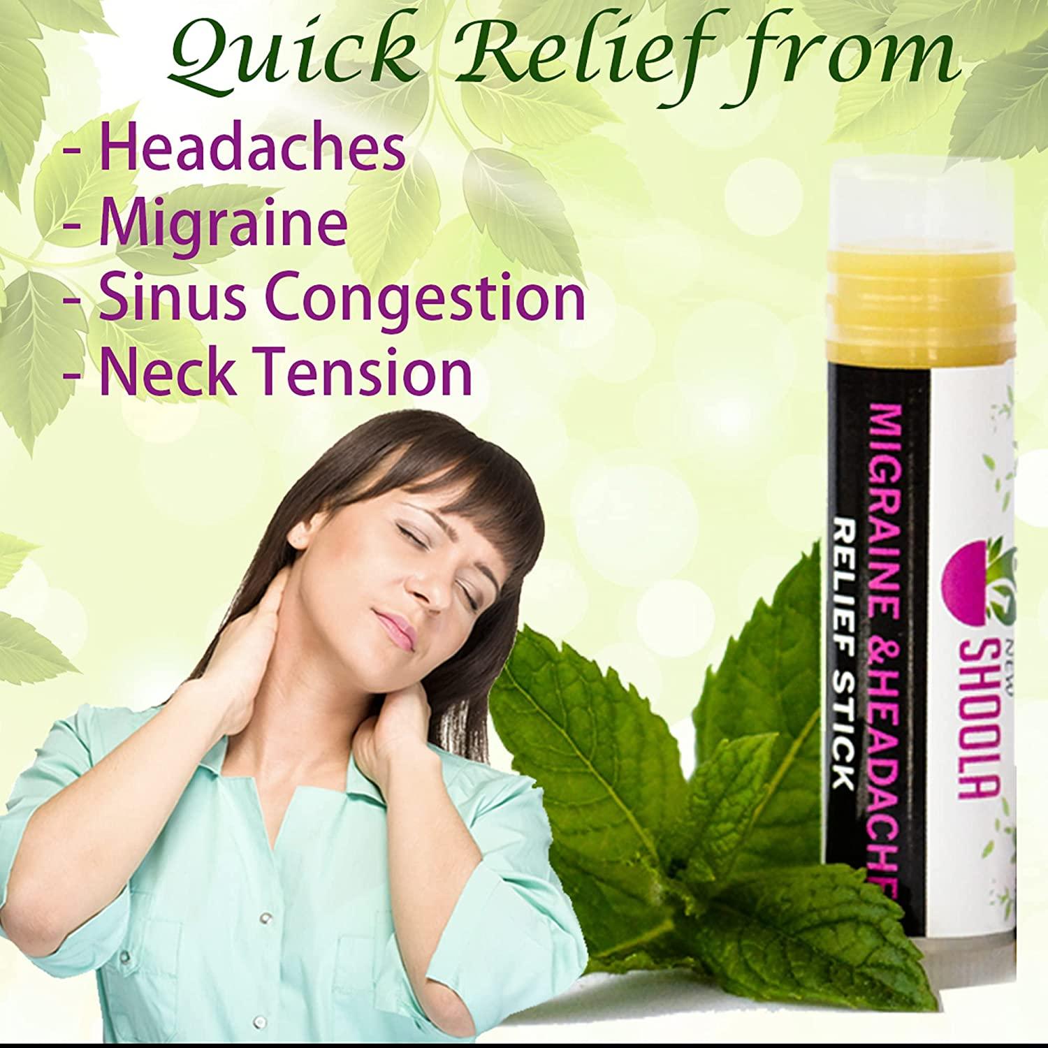 Migraine & Headache Relief Stick (2-Pack) | Quick Relief from Headache ...