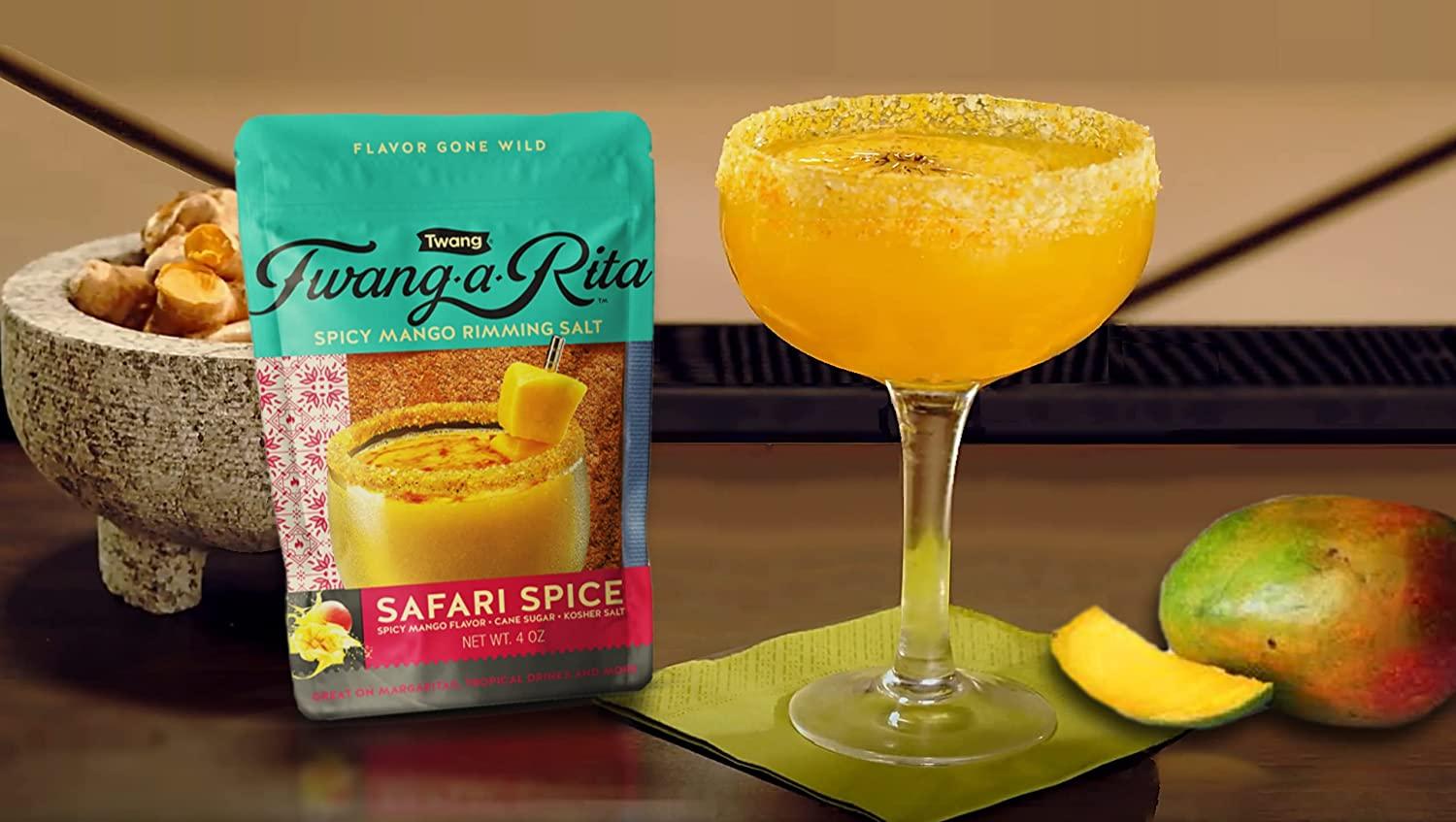 Twang-A-Rita Cocktail Rimming Salt Blend Savory Variety - 4oz Pouch Set ...