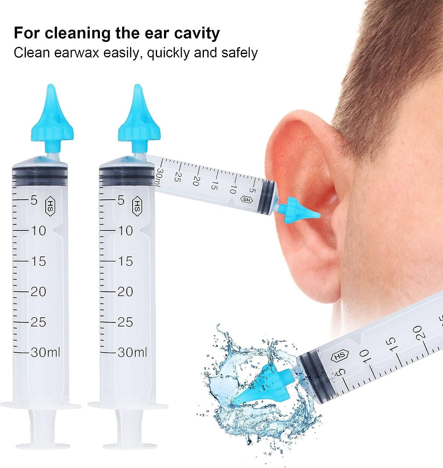 Soft Tip Ear Wax Syringe for Ear Irrigation - Flared Head for Adults ...