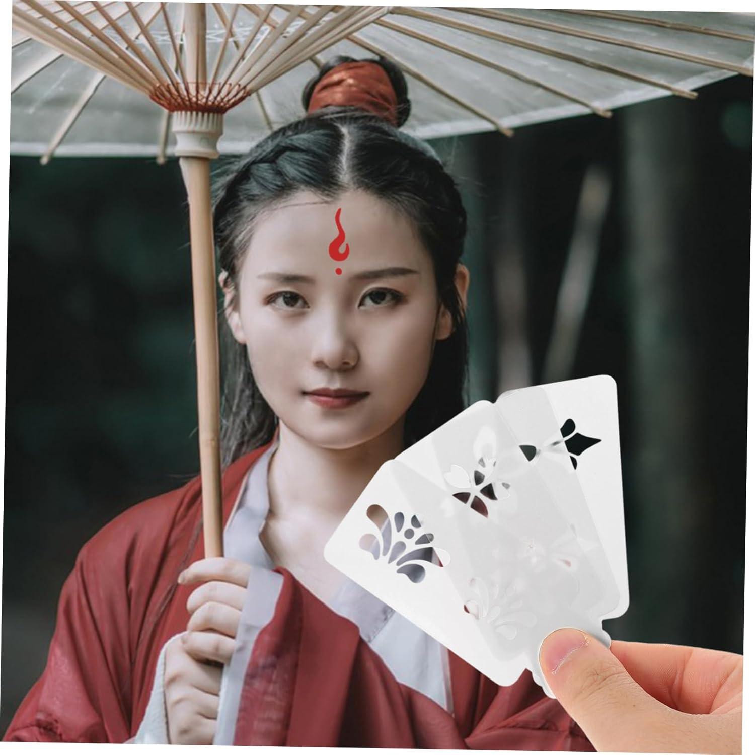 TOVINANNA 1 Set Hanfu Forehead Patch Makeup Painting Templates Makeup ...