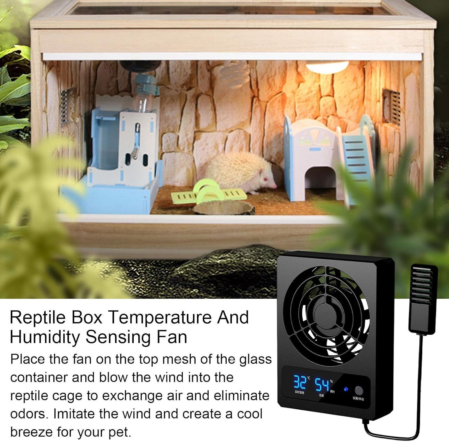 Ventilation Fan for Reptile Enclosure Smart Cooling Fan for Reptile ...