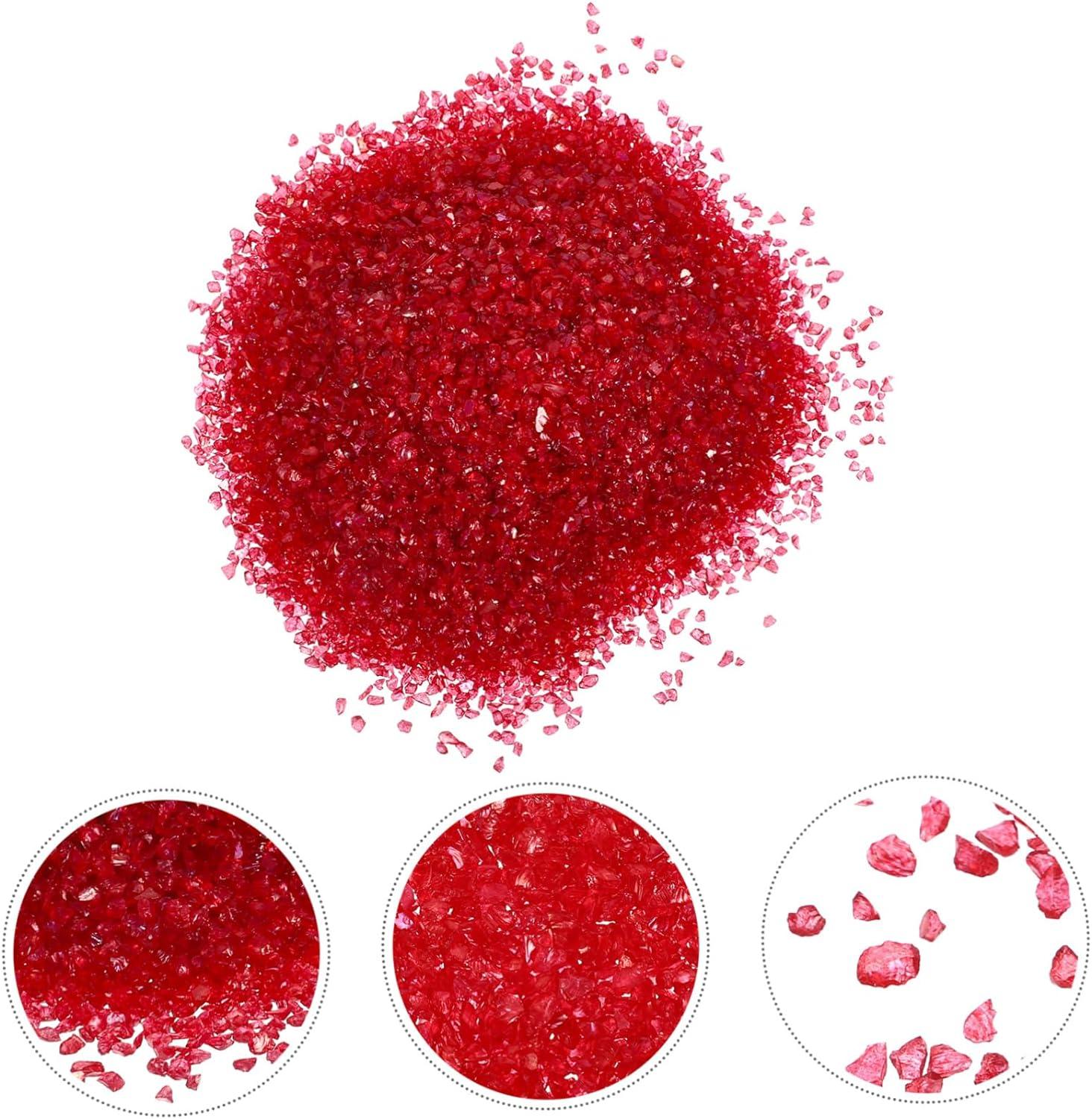 FRCOLOR 1 Transparent Colored Glass Sand Broken Glass Irregular Glass ...