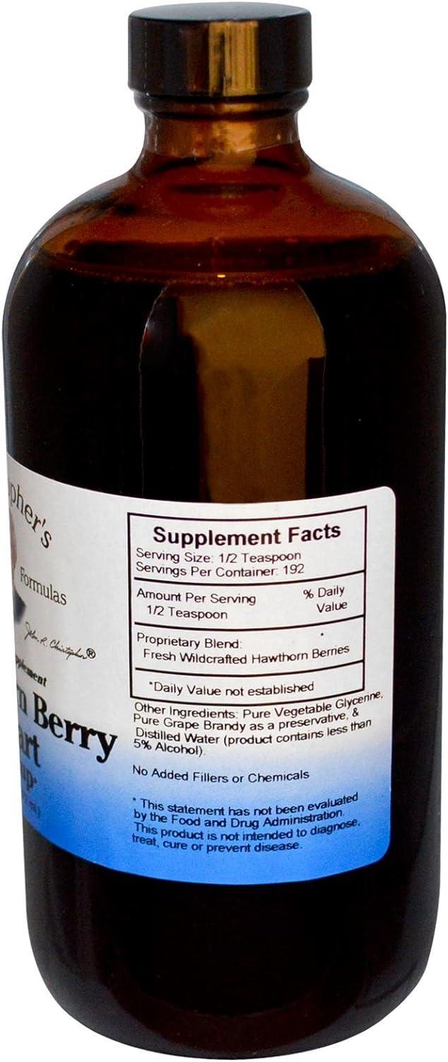 Dr. Christophers Formulas Hawthorn Berry Heart Syrup 16 oz 16 Fl Oz ...