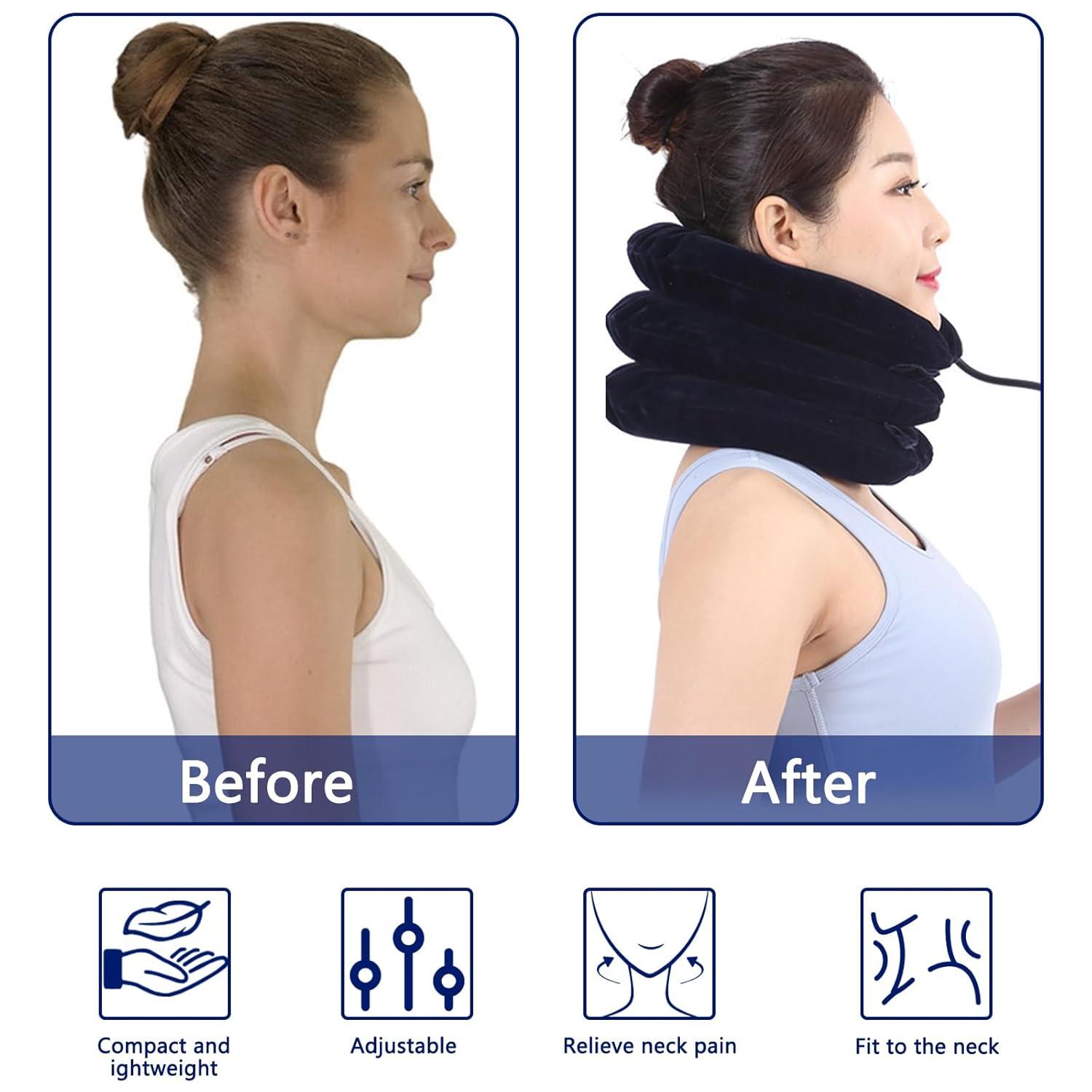 Buy Smtelegance Cervical Neck Traction Device - Adjustable Neck Support ...