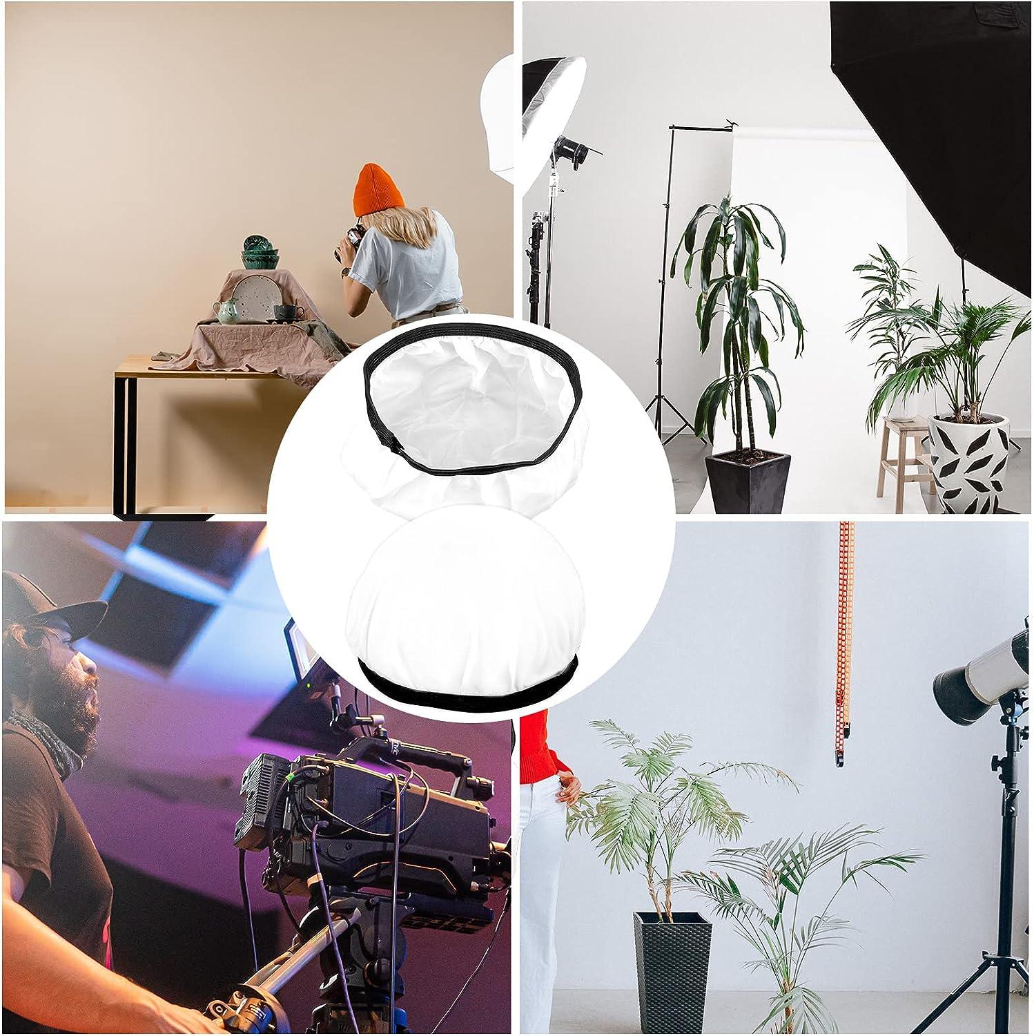 AIEX 4pcs 18cm/ 7 inch Diffuser Sock, Soft White Photography Diffuser ...