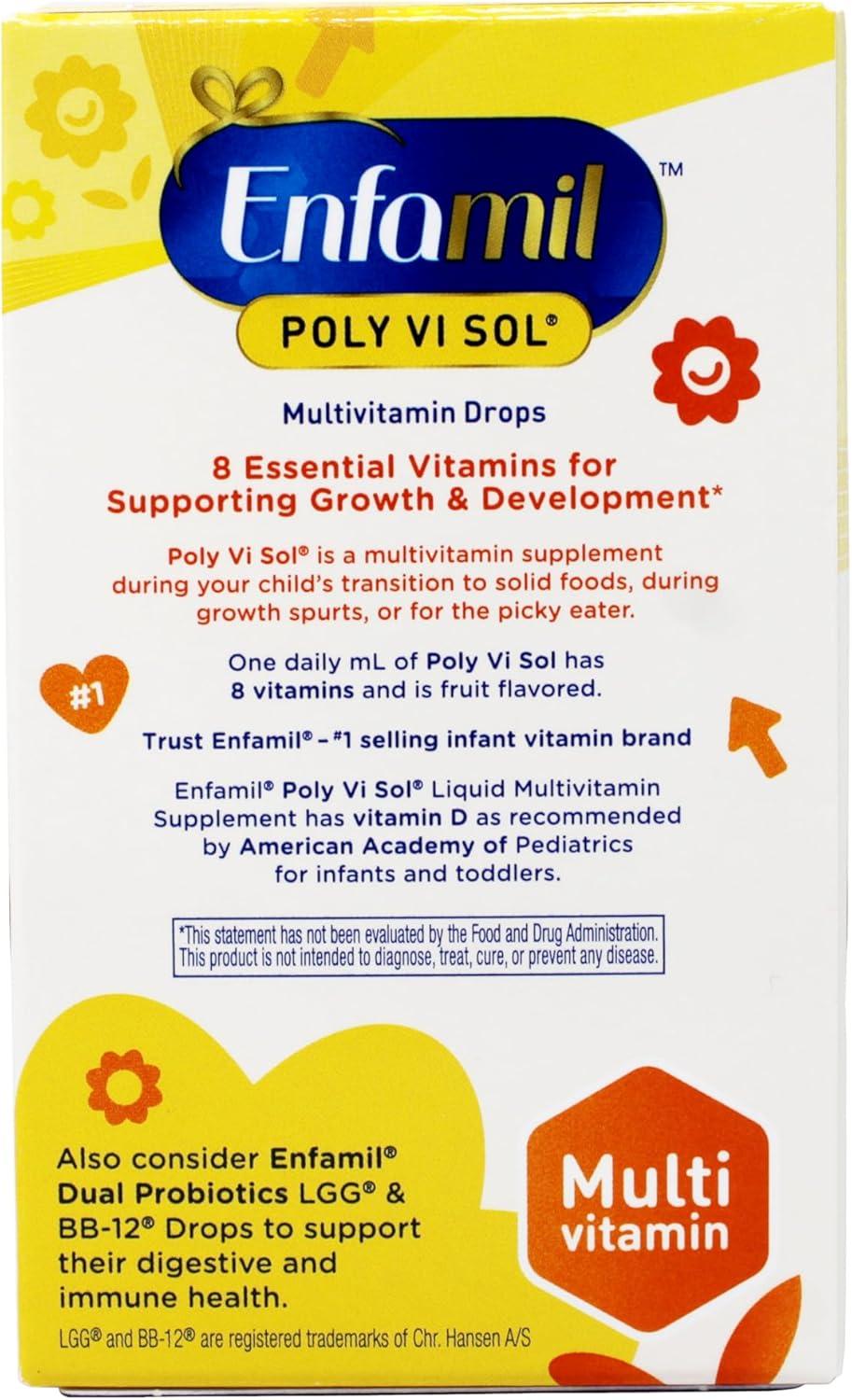 Enfamil Prenatals & Baby Vitamin Poly-Vi-Sol with Iron - 50mL Dropper ...