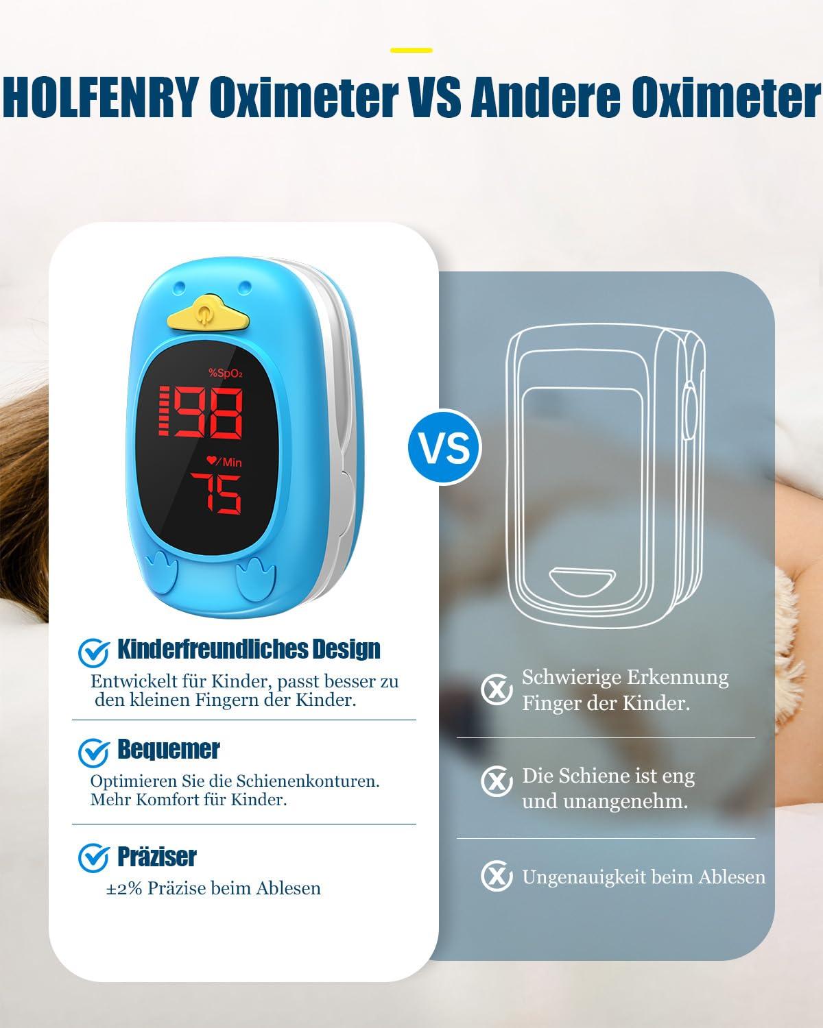 Hofenry Pulse Oximeter for Children - Accurate SpO2 Heart Rate ...