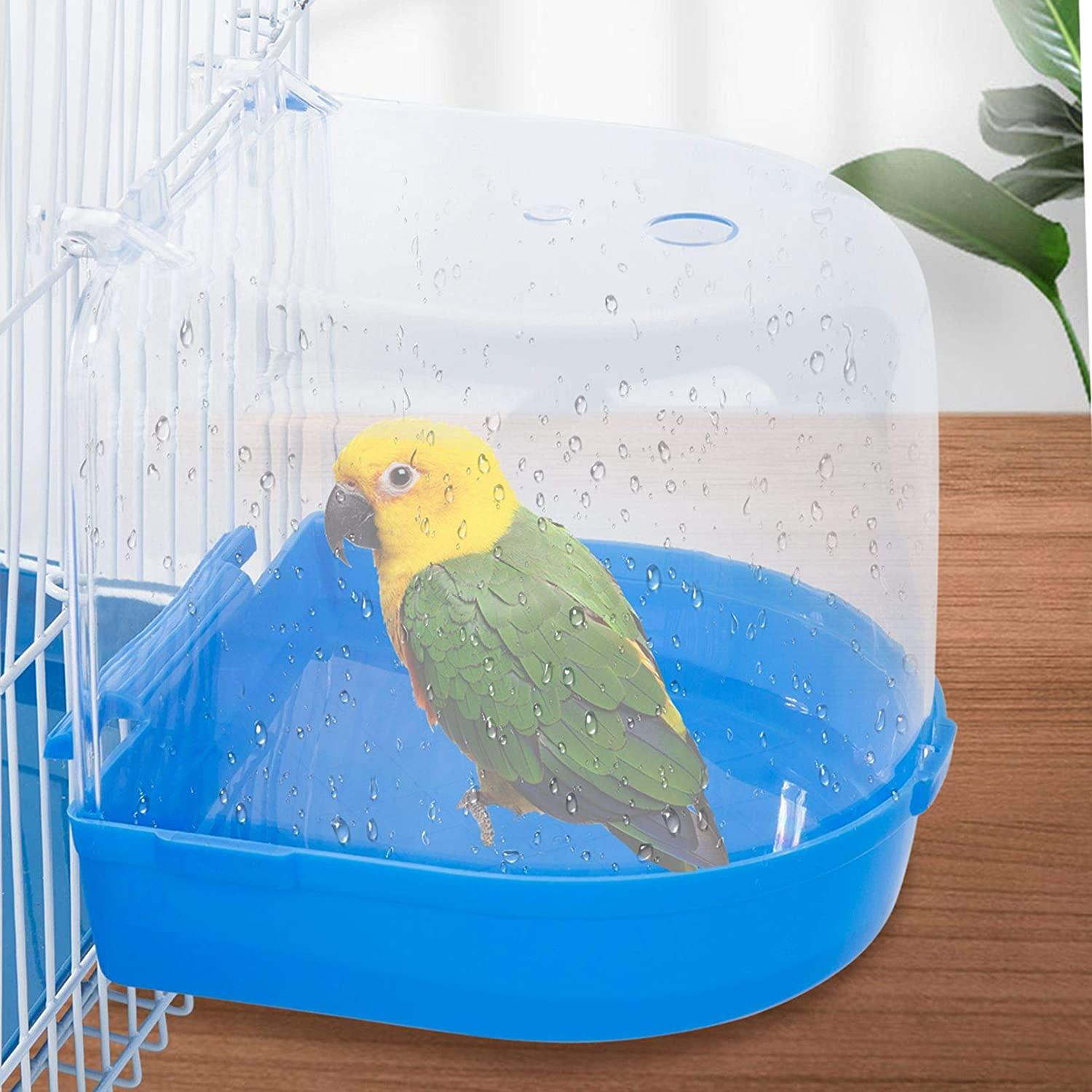 Geegoods Bird Bath Box for Small Birds | Parakeet, Canary, Budgies ...