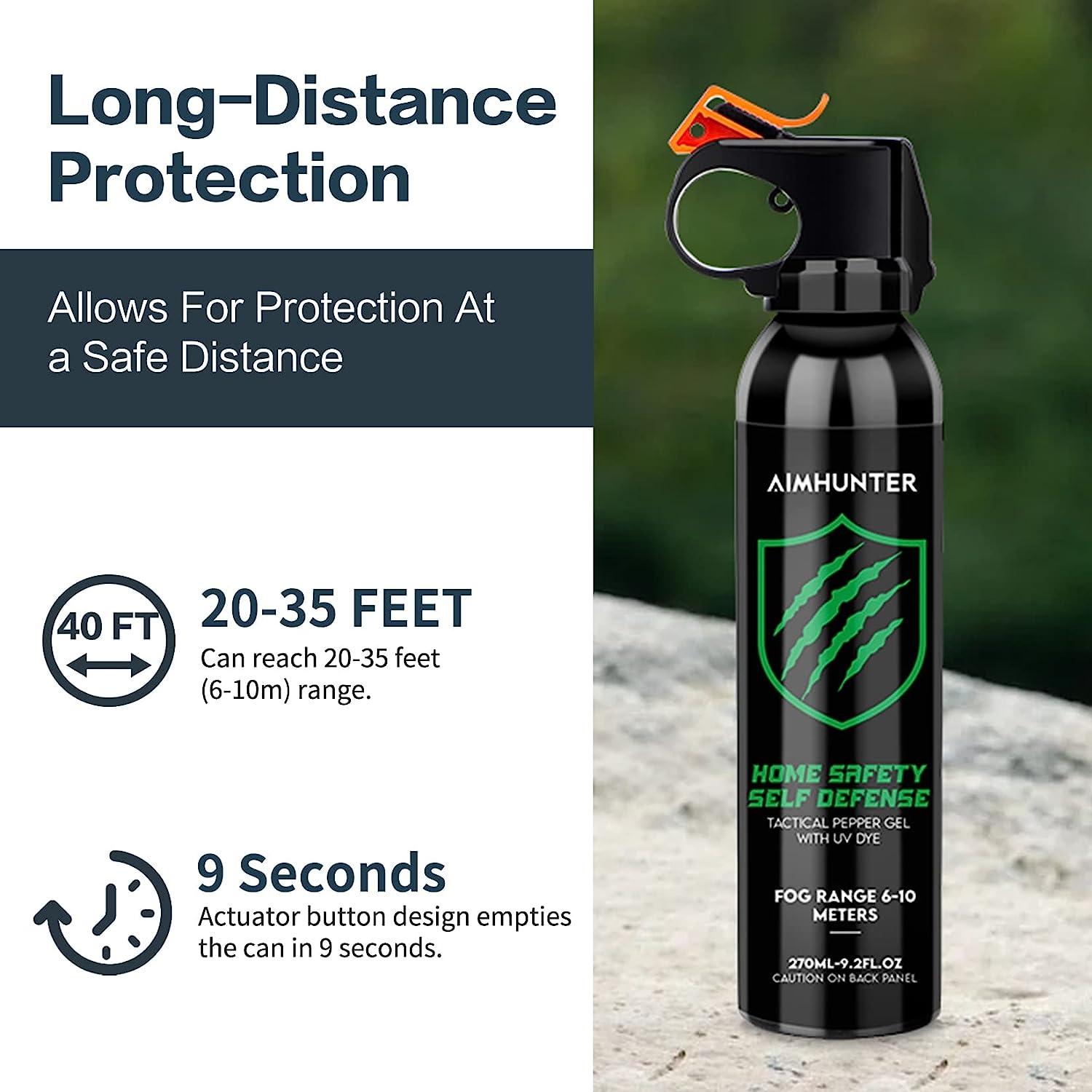 AIMHUNTER Home Self Defense Unit, Tactical Pepper Gel with Ultraviolet ...