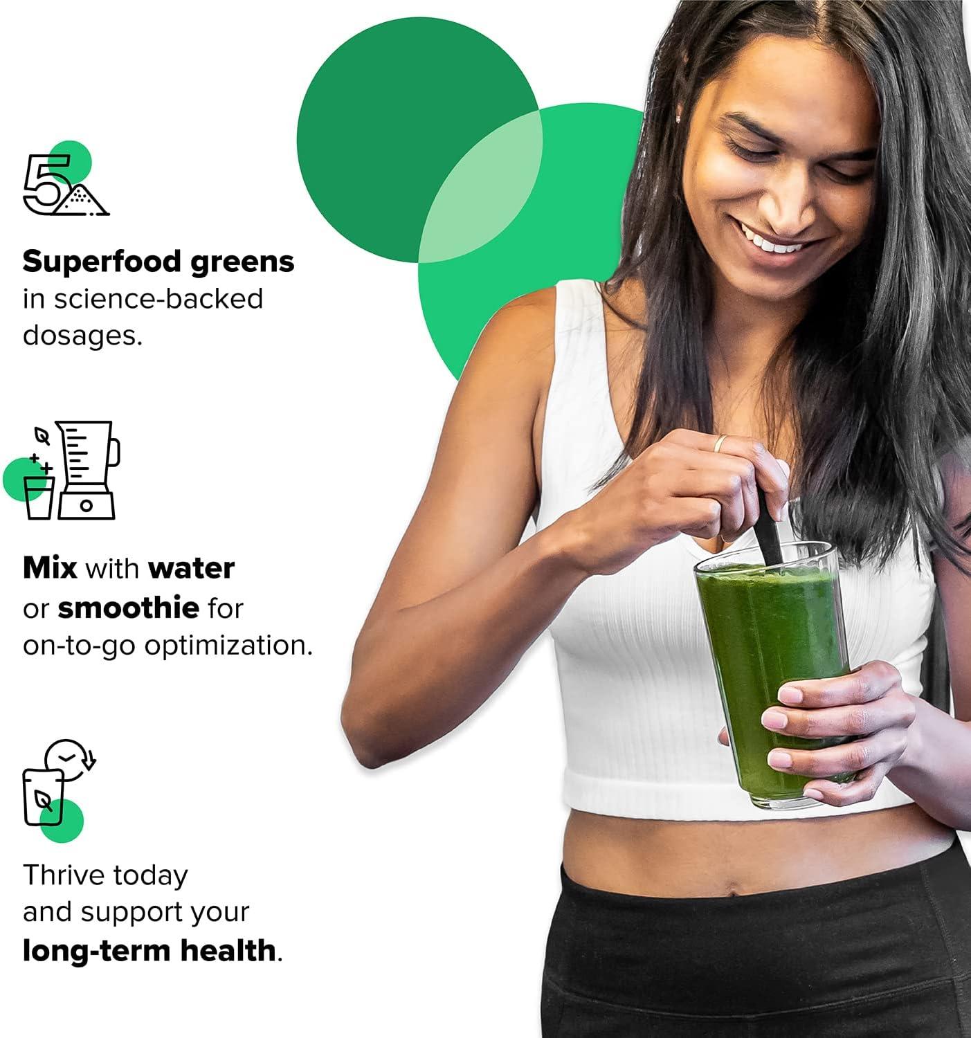 Organic Superfood Powder - Green Juice Smoothie Mix with Chlorella ...