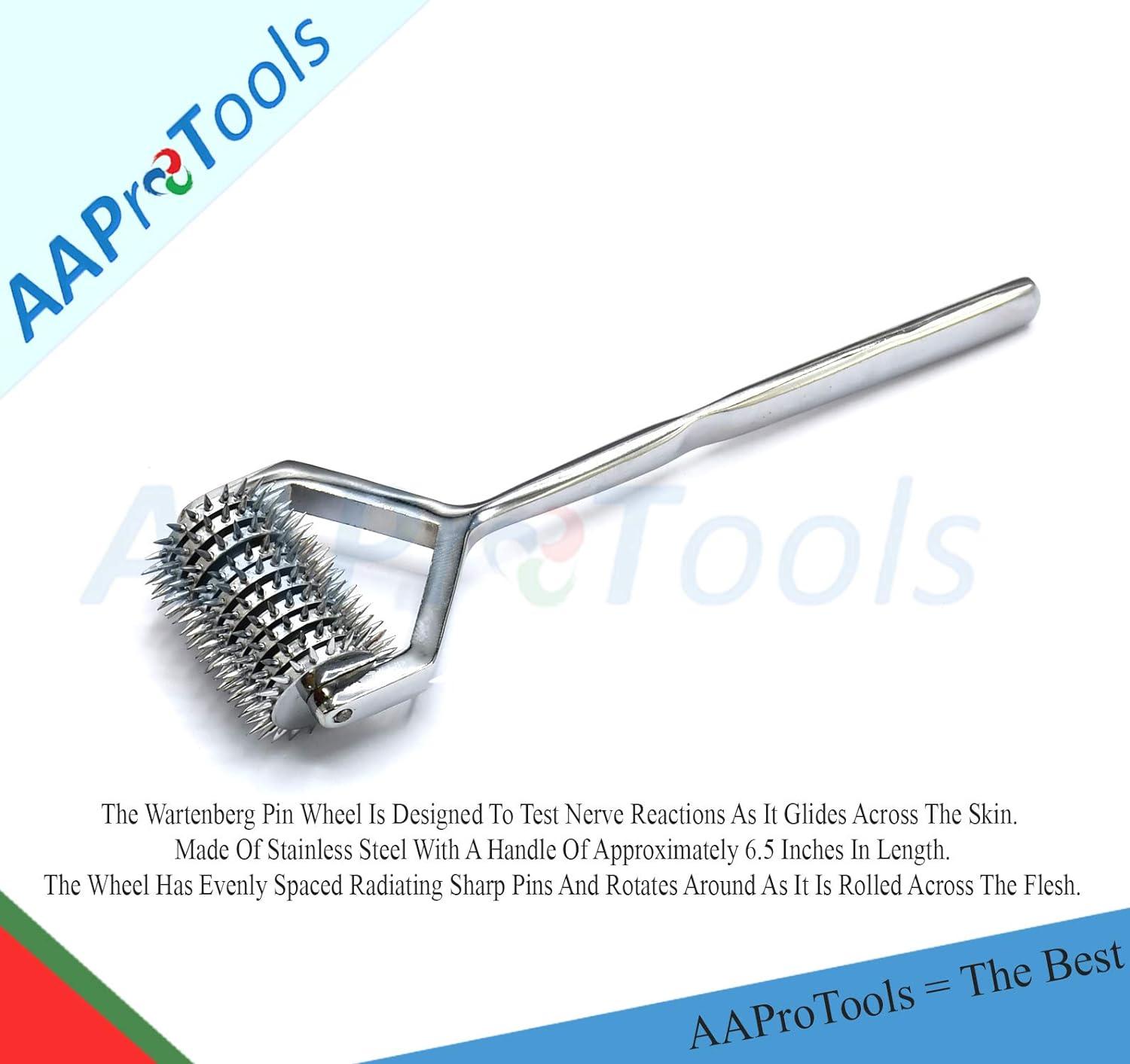 AAProTools Neurological Sensory Pinwheel Diagnostic Instrument - 10 Head Wartenberg Wheel | Buy ...