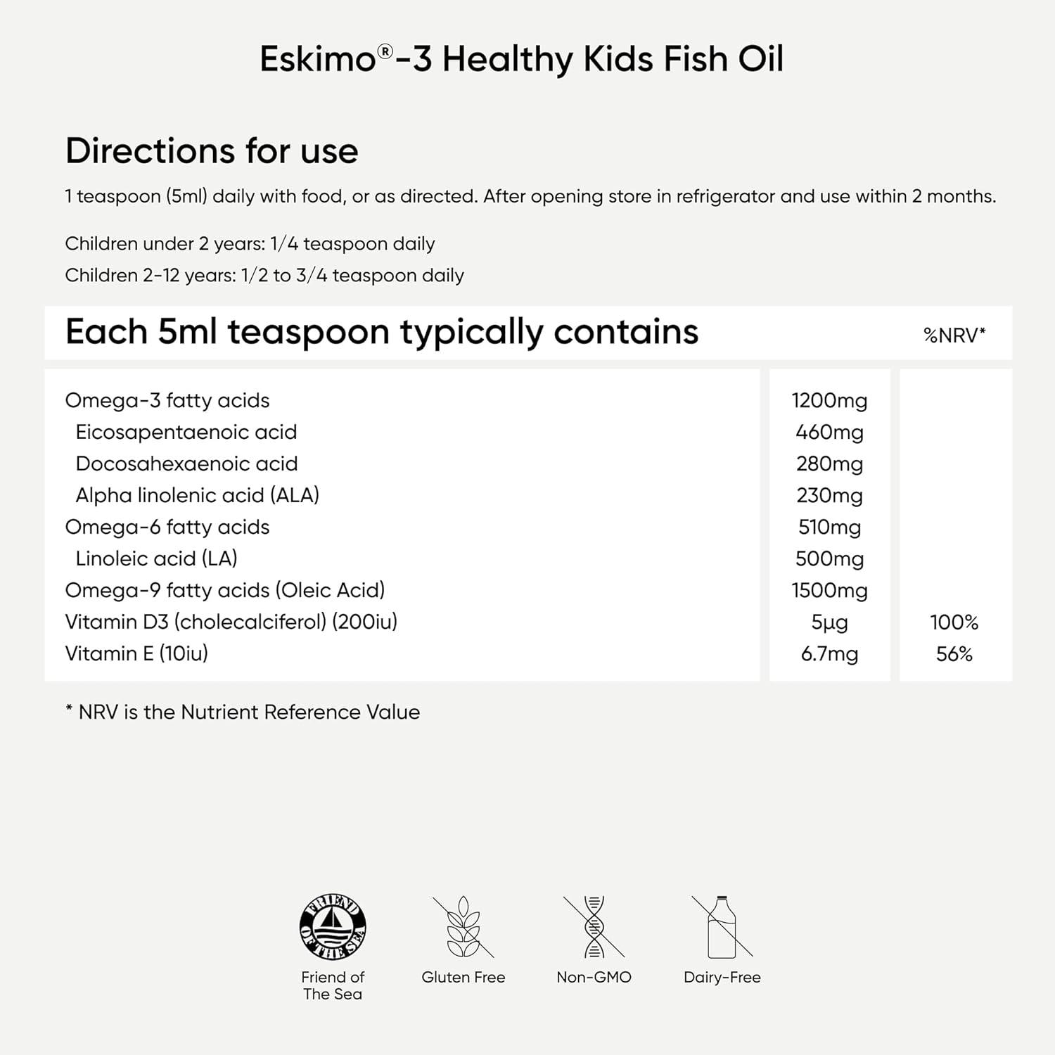 Eskimo-3 Healthy Kids Fish Oil - Nutri Advanced - Tutti Frutti 105ml ...