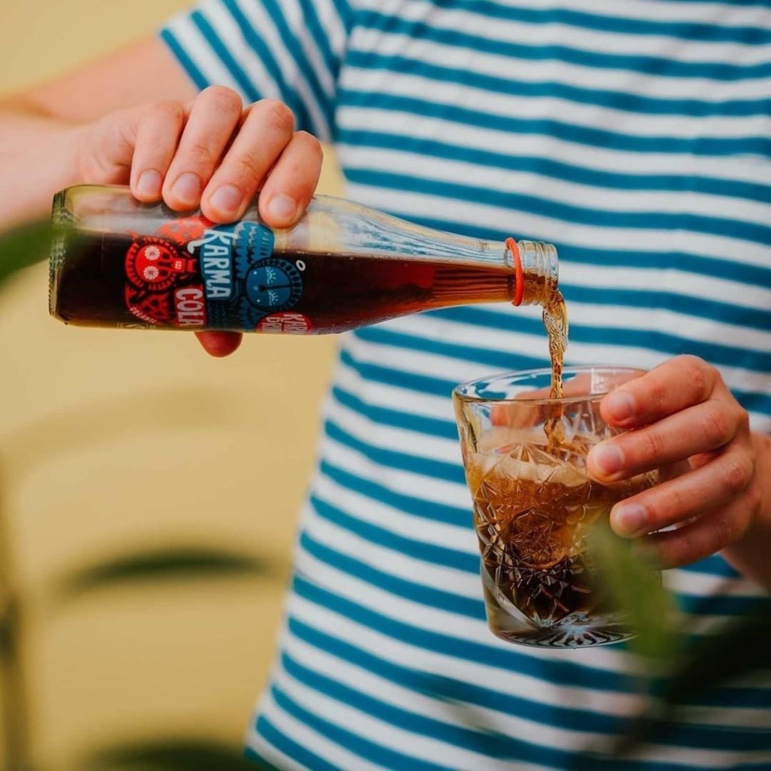 Karma Drinks Karma Cola (24 x 300ml Bottles) Natural Ingredients ...