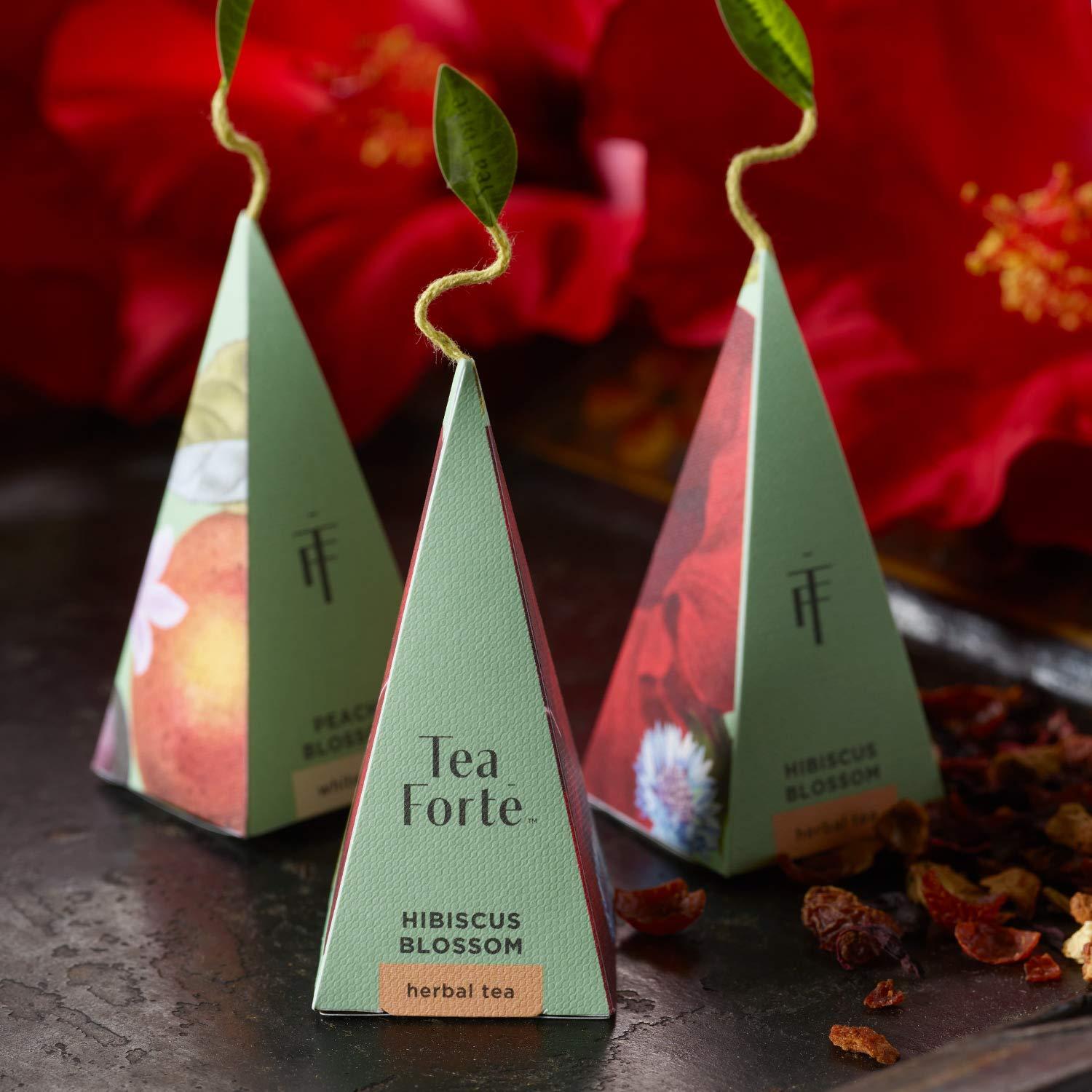 Tea Forte Fleur Assortment | 10 Pyramid Tea Bags | 5 Unique Blends ...